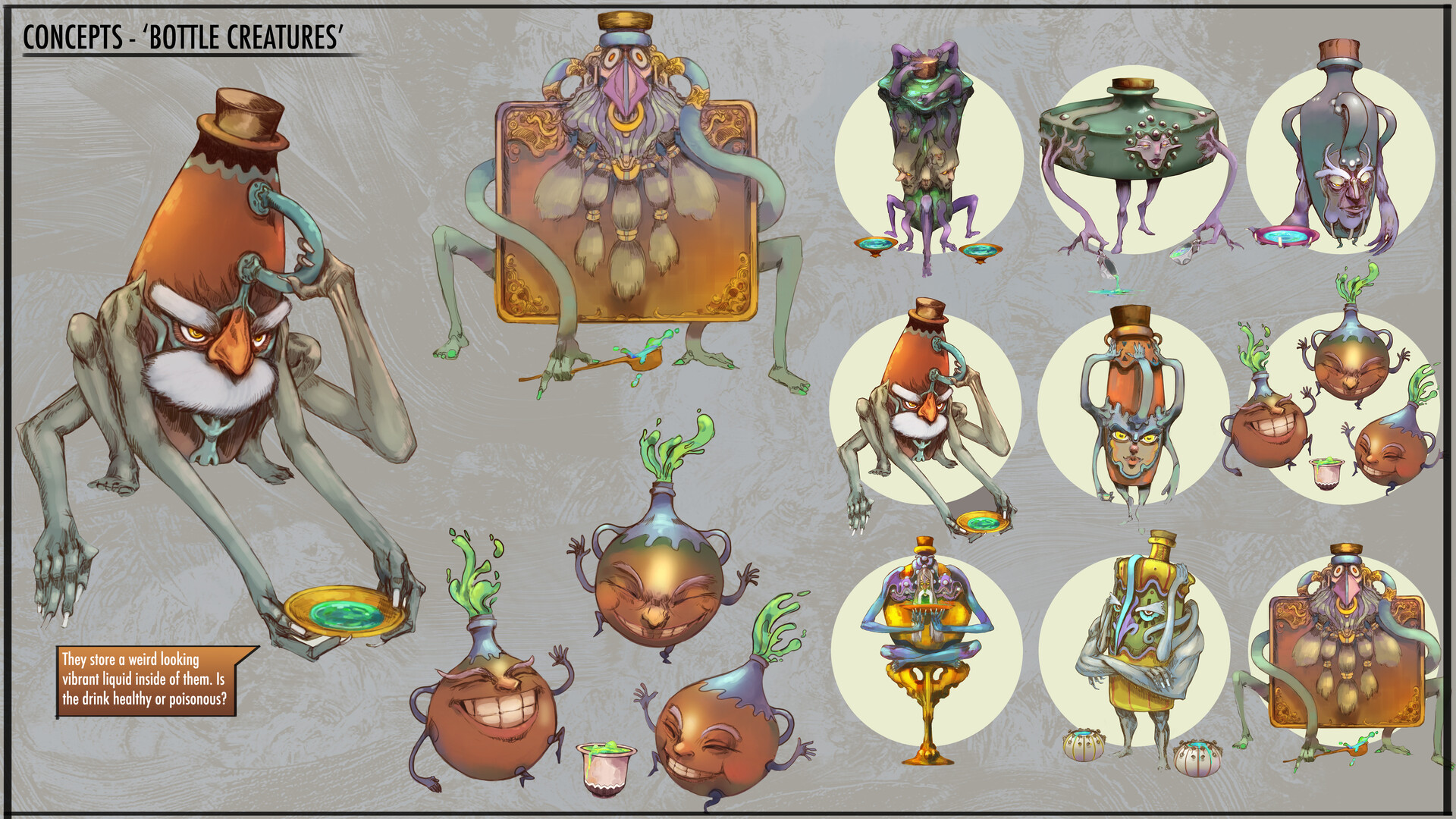 ArtStation - Bottle Creatures