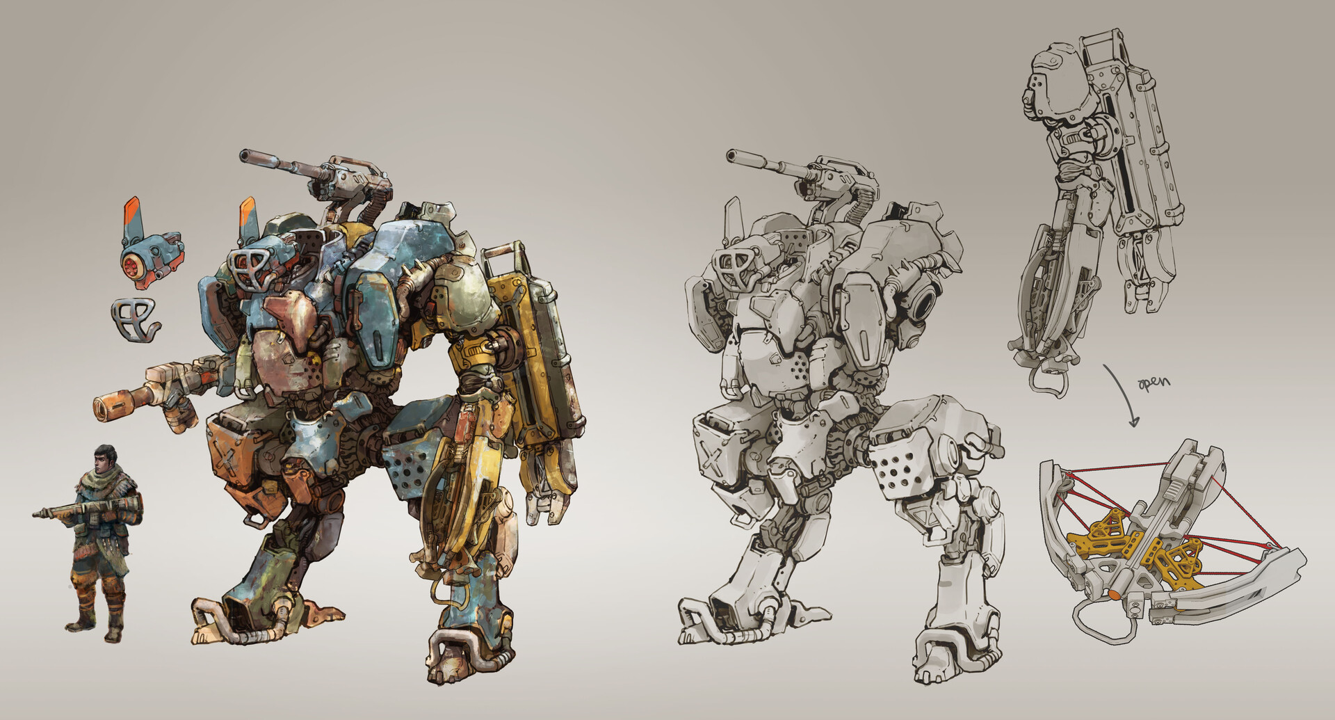 ArtStation - Scrap Mecha