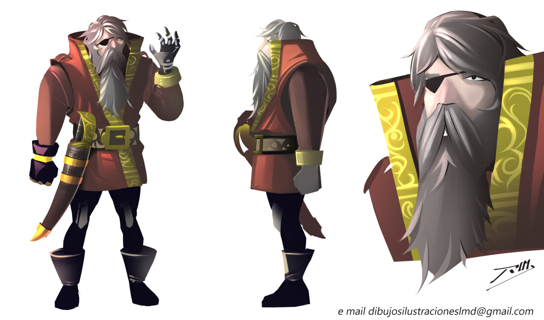 ArtStation - Captain Barboso. OC of Rayka series.