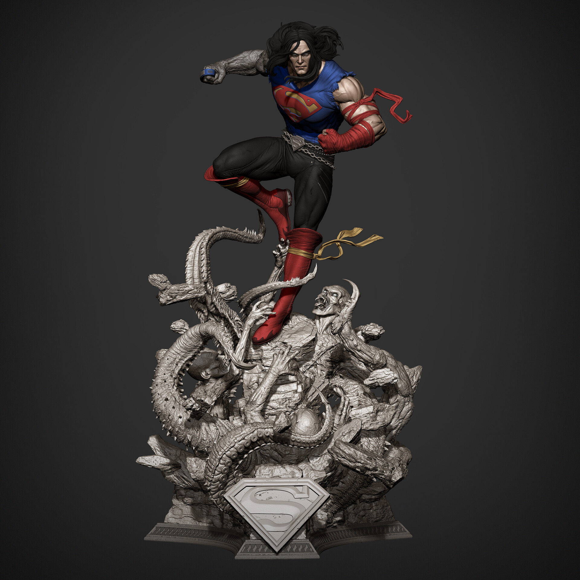 Sandifer Art - Prime 1 Studio : Death Metal Superman sculpt