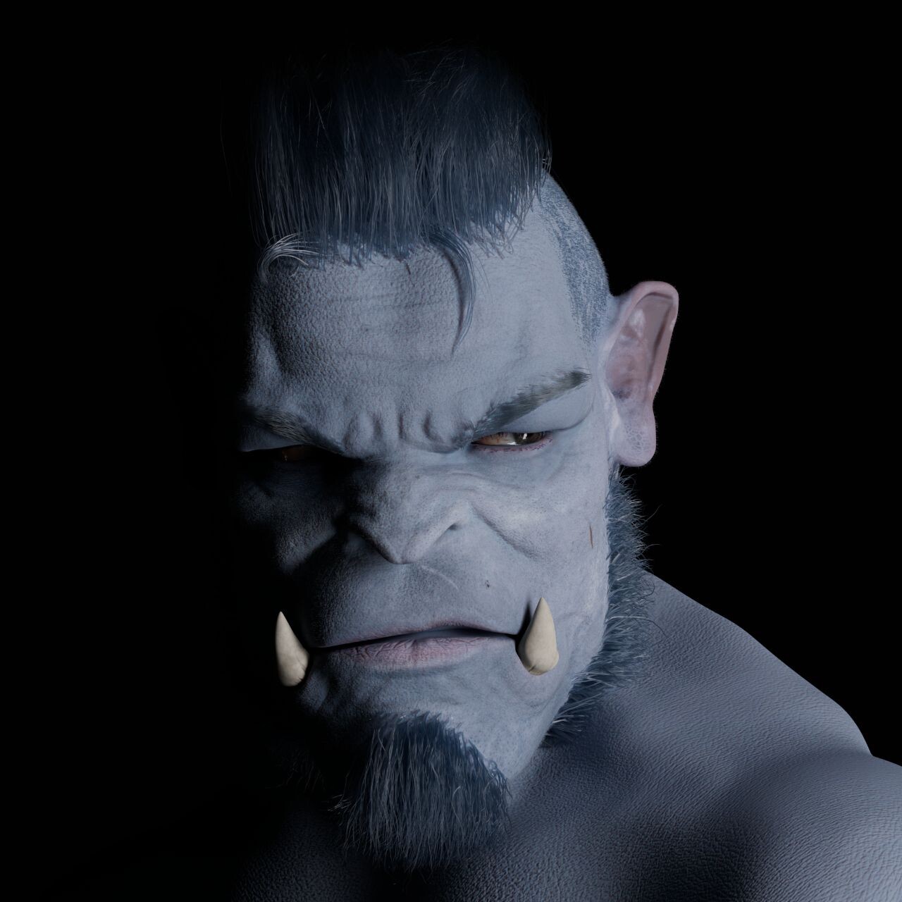 ArtStation - Blue Orc