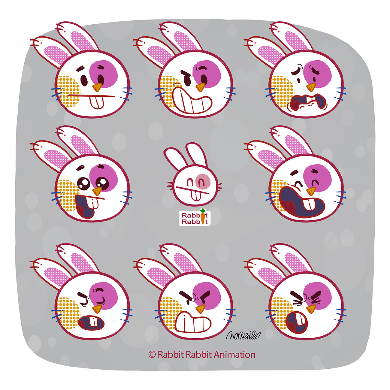 ArtStation - RABBIT RABBIT Facial Expression