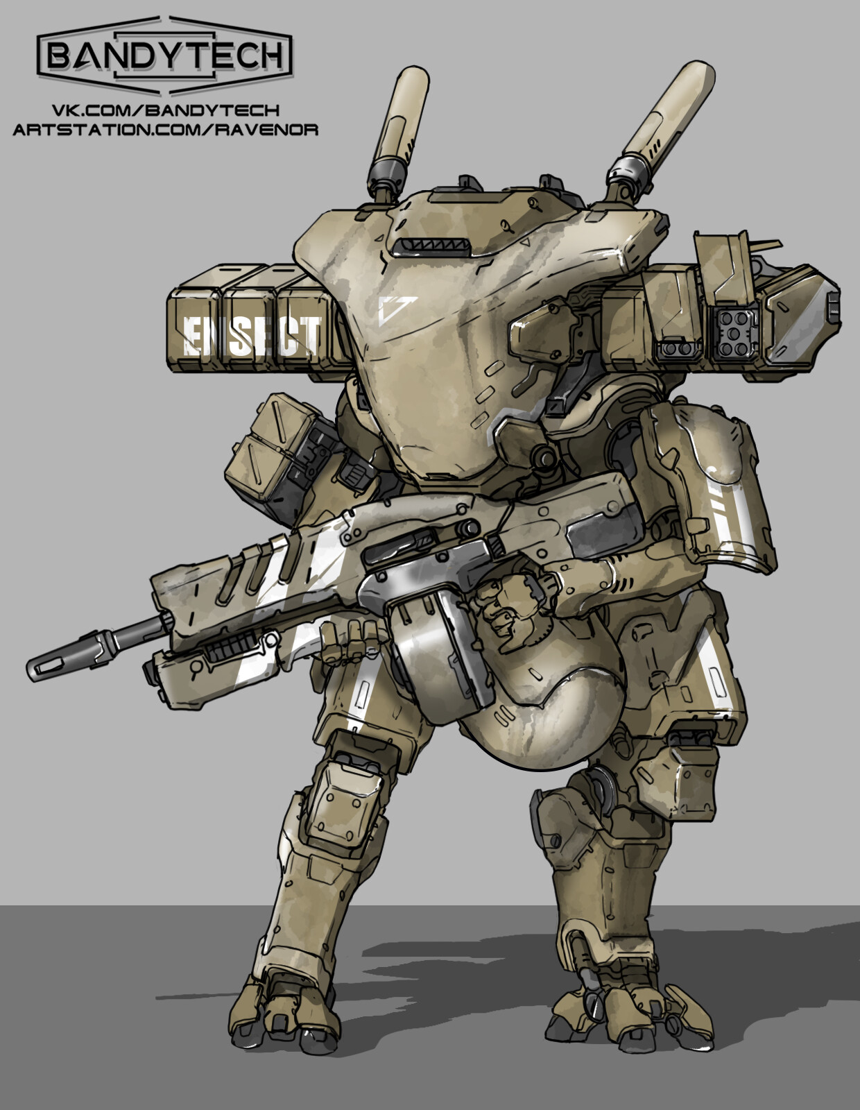 ArtStation - ENSECT - ASSAULT DROID #105481