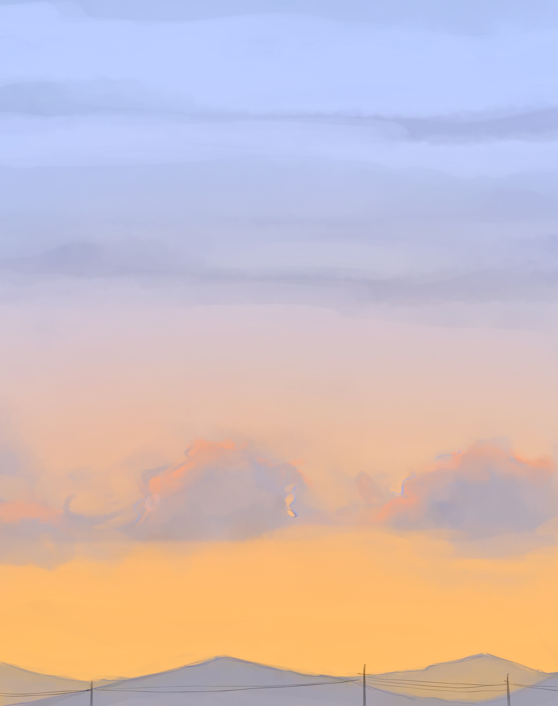 ArtStation - peach sky