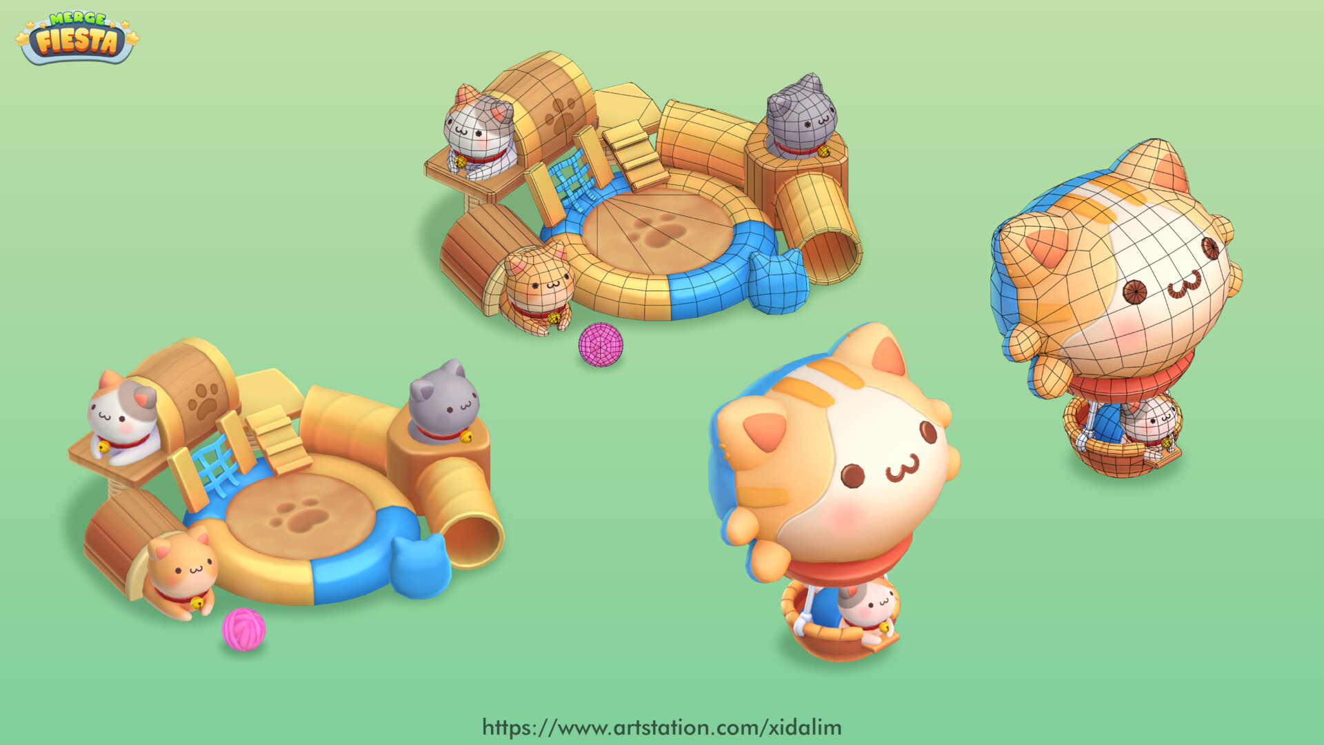 Lim Xi Da 3D Aritst - Merge x Fiesta - Buildings