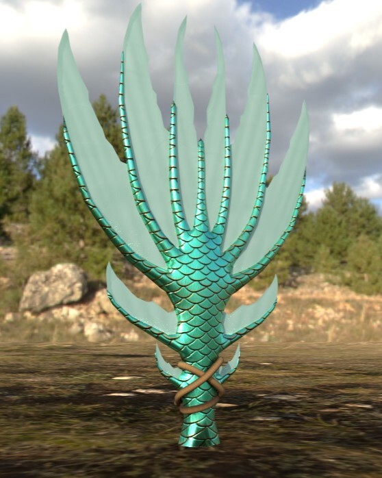 ArtStation - "The Cursed Deep" Props: Harvested Tail