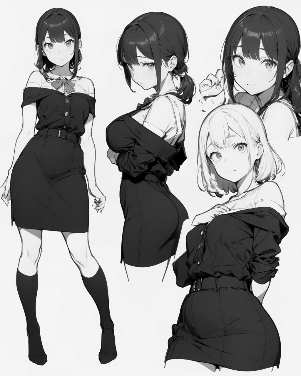 4K Anime Reference Art for Artists and Enthusiasts - 497 Anime Sketch ...