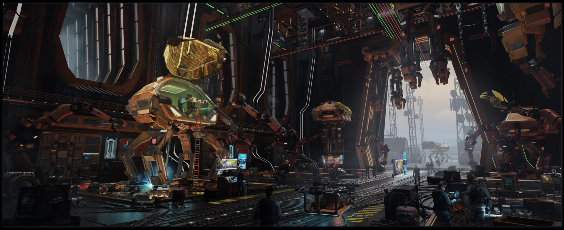 ArtStation - Outpost Robot workshop