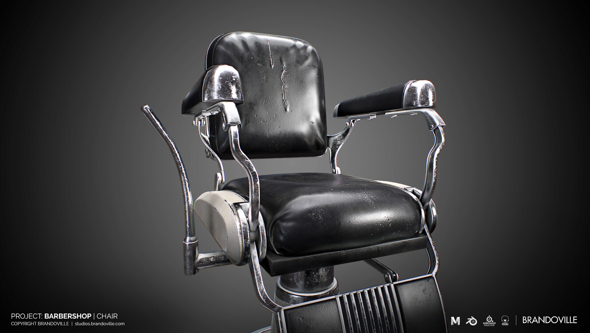ArtStation - Babershop Chair
