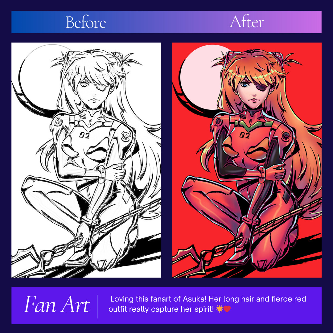 ArtStation - Check out this amazing fanart of Asuka!🎨🔥