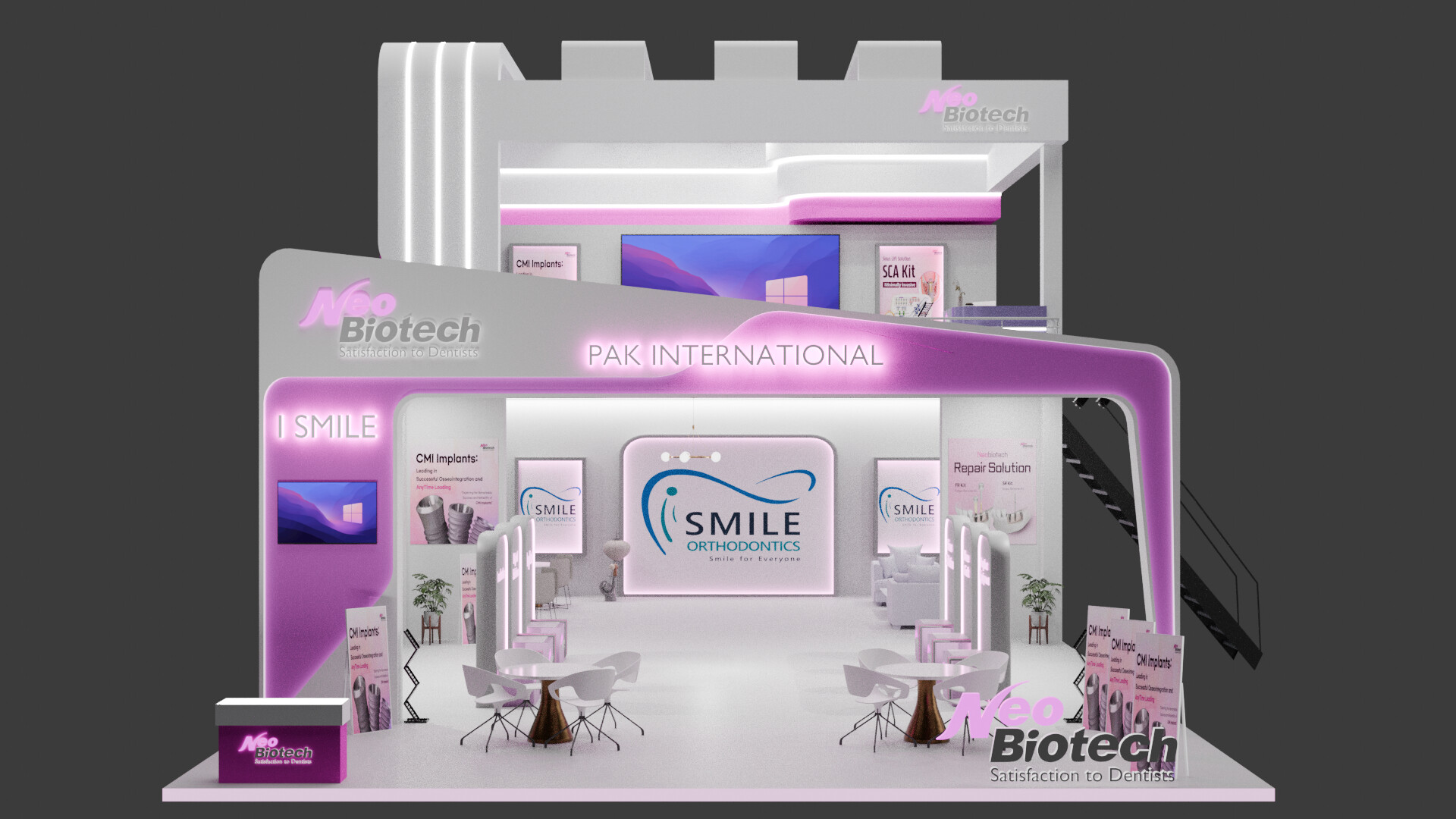 ArtStation - Neo BIoTech Booth For Exhibition BY TAHAYAM