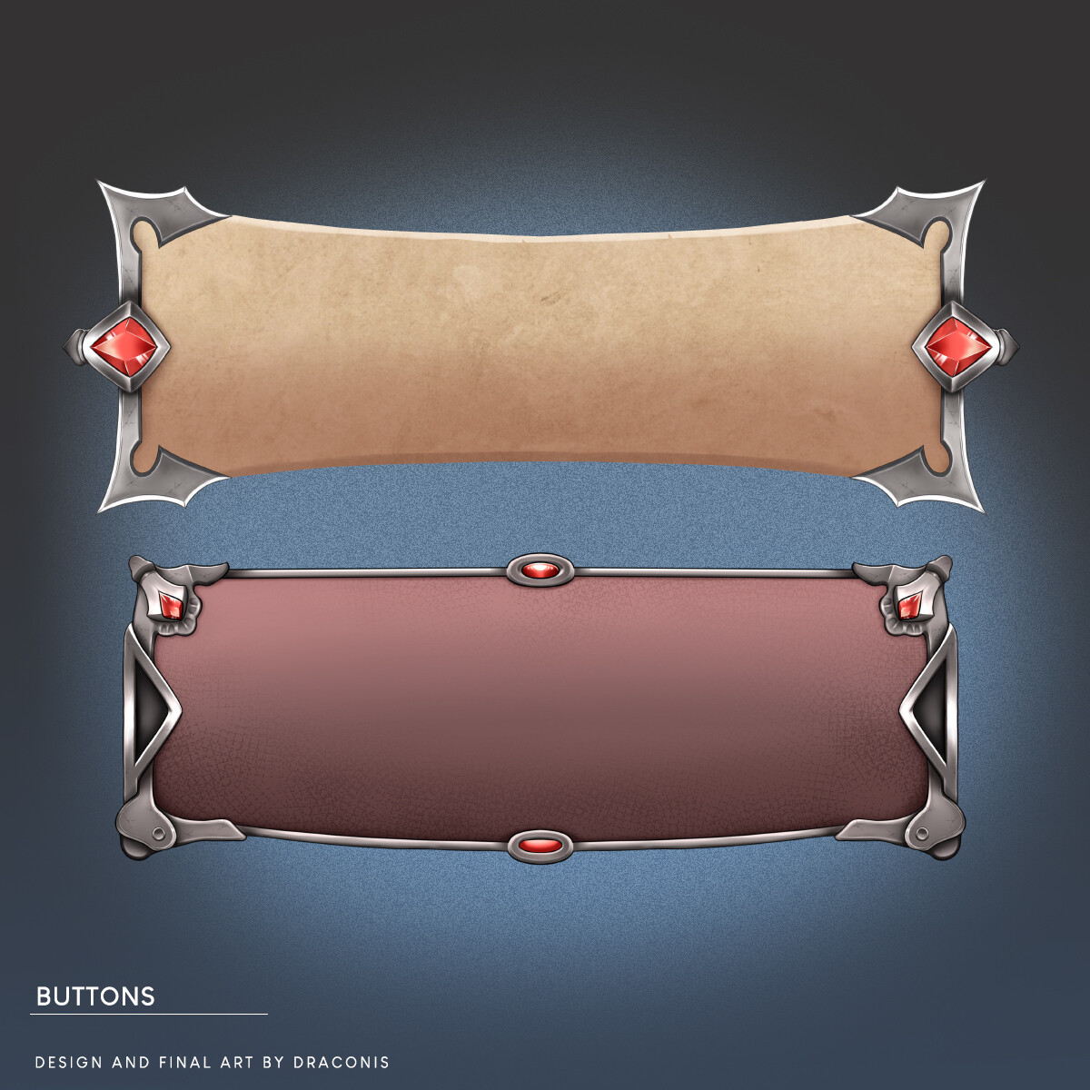 ArtStation - Game Button Design