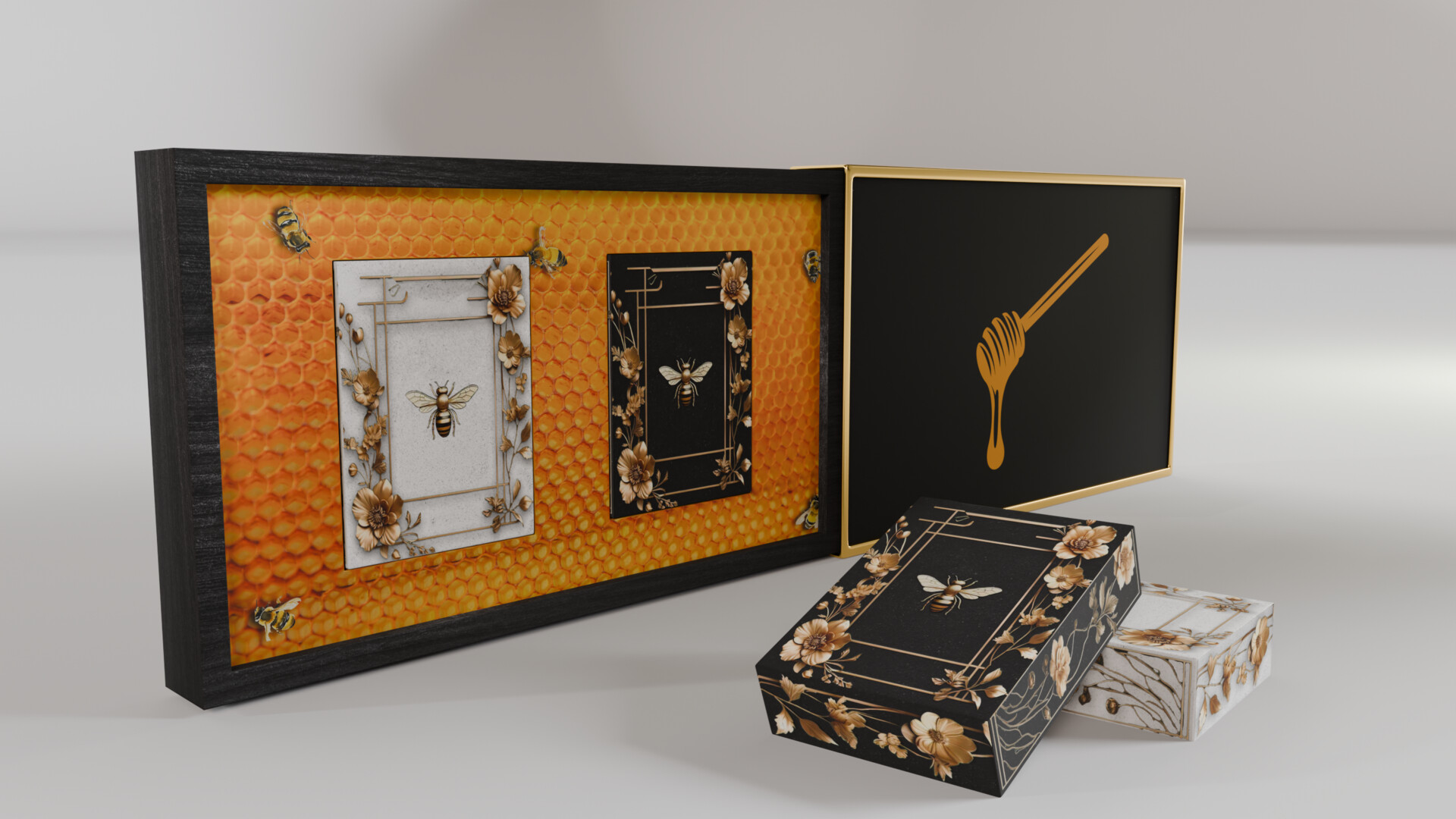 ArtStation - 𝑯𝒐𝒏𝒆𝒚 𝑻𝒉𝒆𝒎𝒆 𝑷𝒂𝒄𝒌𝒂𝒈𝒊𝒏𝒈 𝑩𝒐𝒙 𝒂𝒏𝒅 𝑴𝒂𝒔𝒕𝒆𝒓𝒃𝒐𝒙