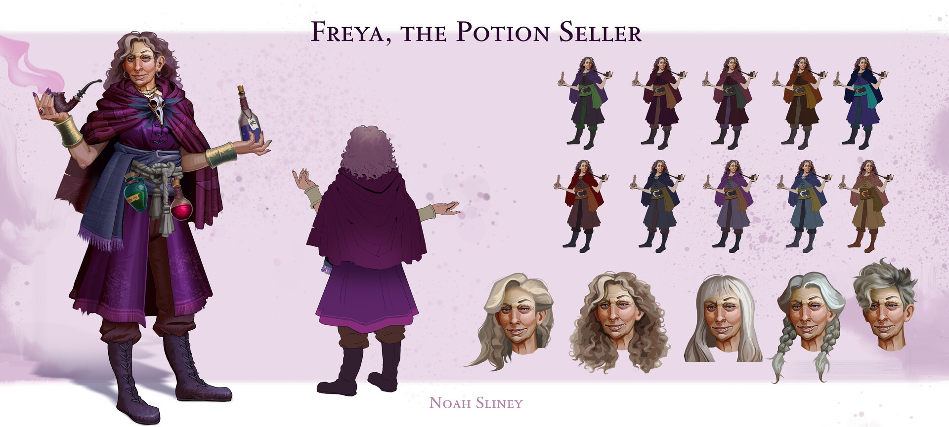 ArtStation - Freya Moonshadow, the Potion Seller
