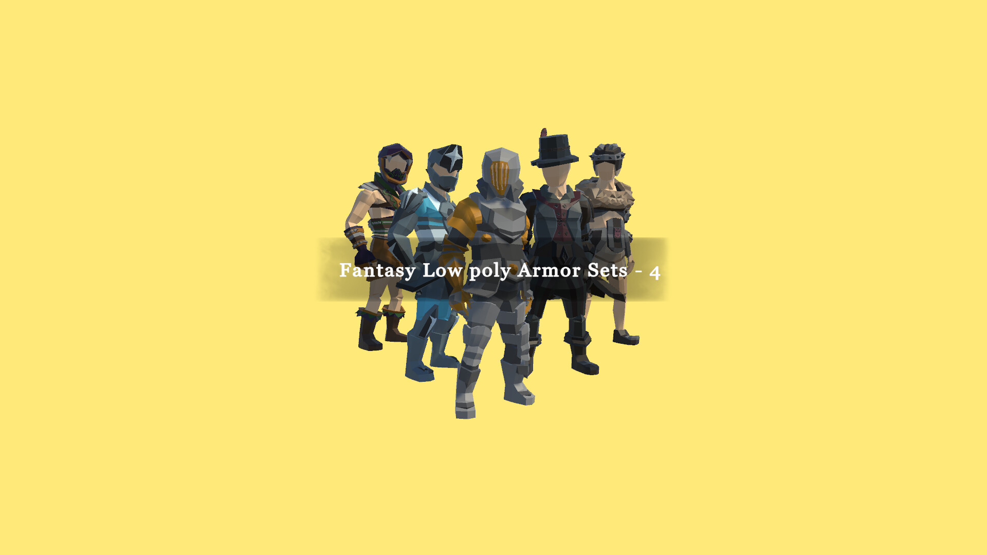 ArtStation - Fantasy Low poly Armor Sets for RPG - 4