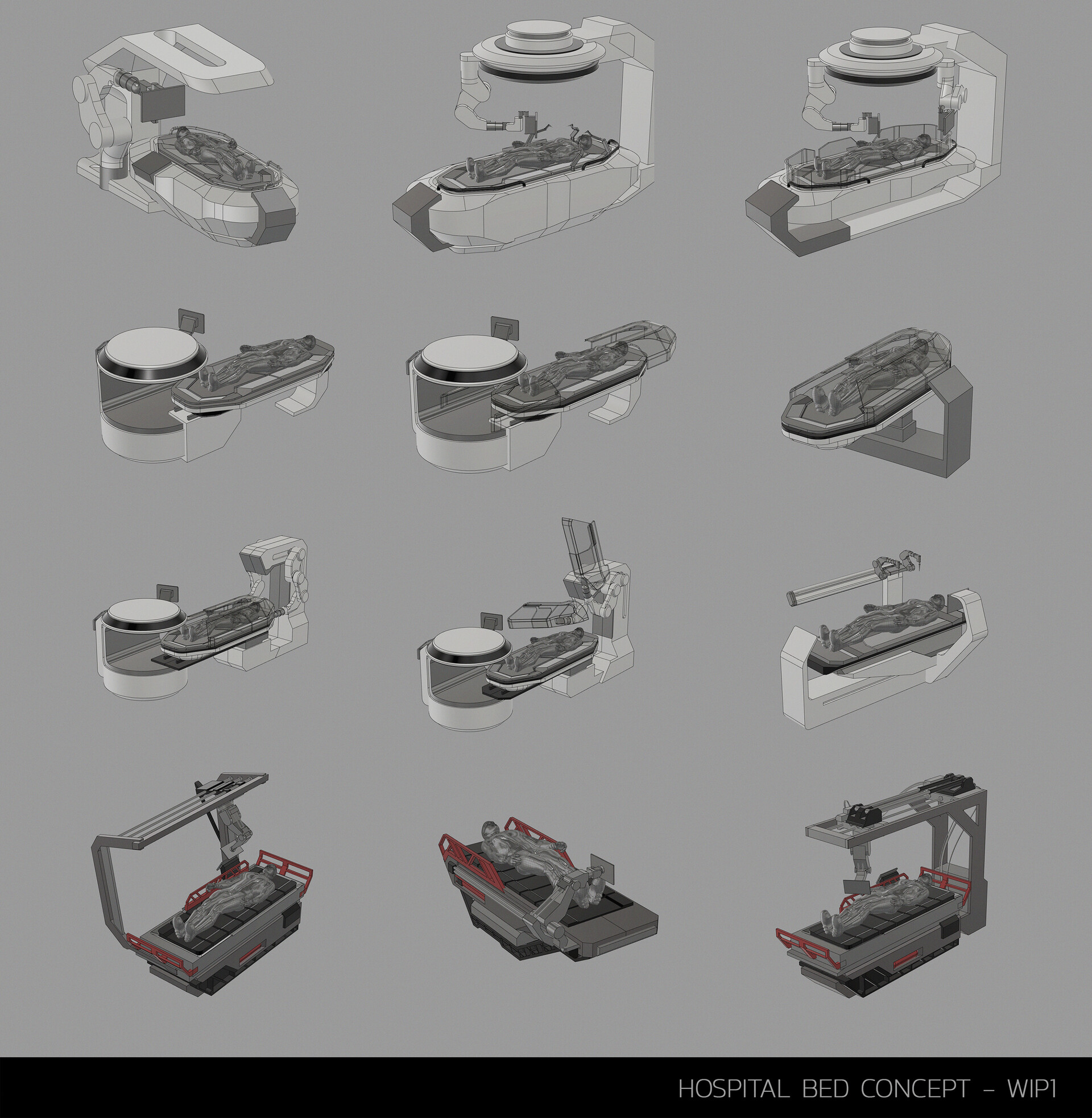 Sergio Seabra | Concept Designer - Star Citizen - High Tech Medical Bed ...