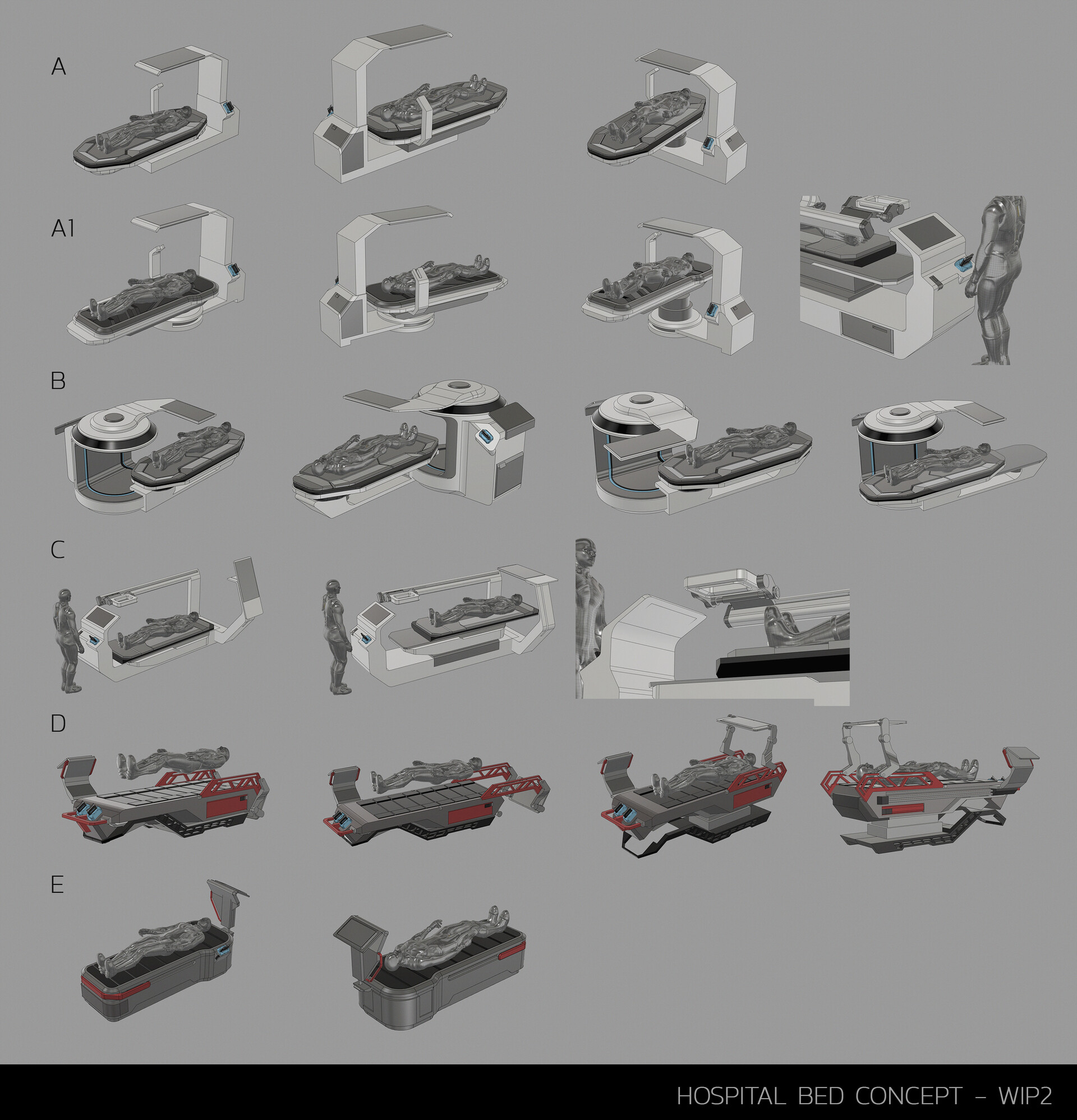 Sergio Seabra | Concept Designer - Star Citizen - High Tech Medical Bed ...