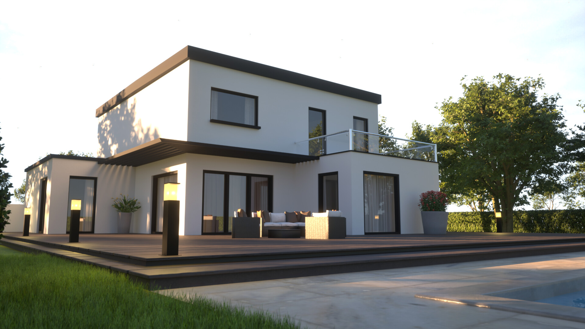 ArtStation - Modern House - Path Tracing UE5