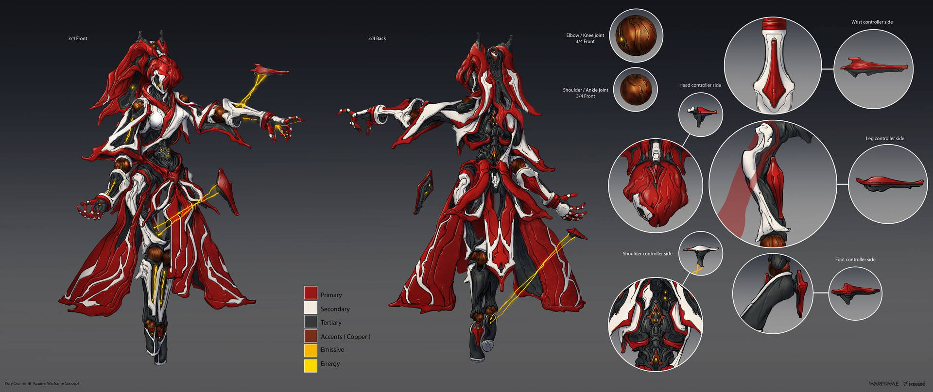 Kory Cromie - Warframe - Koumei Character Concept
