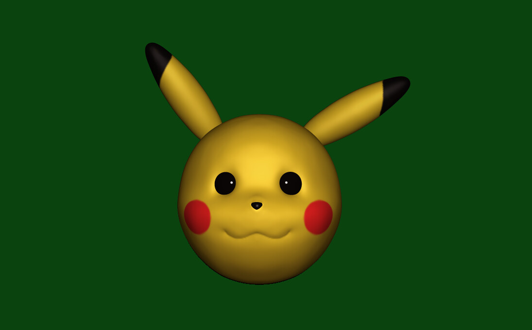 ArtStation - Pikachu Face Digital Sculpting