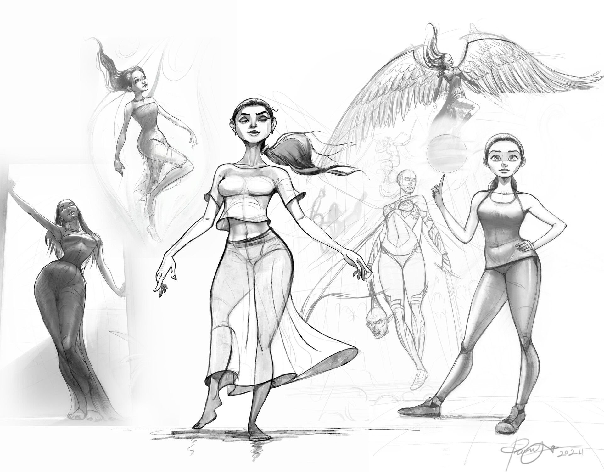 ArtStation - gesture drawing