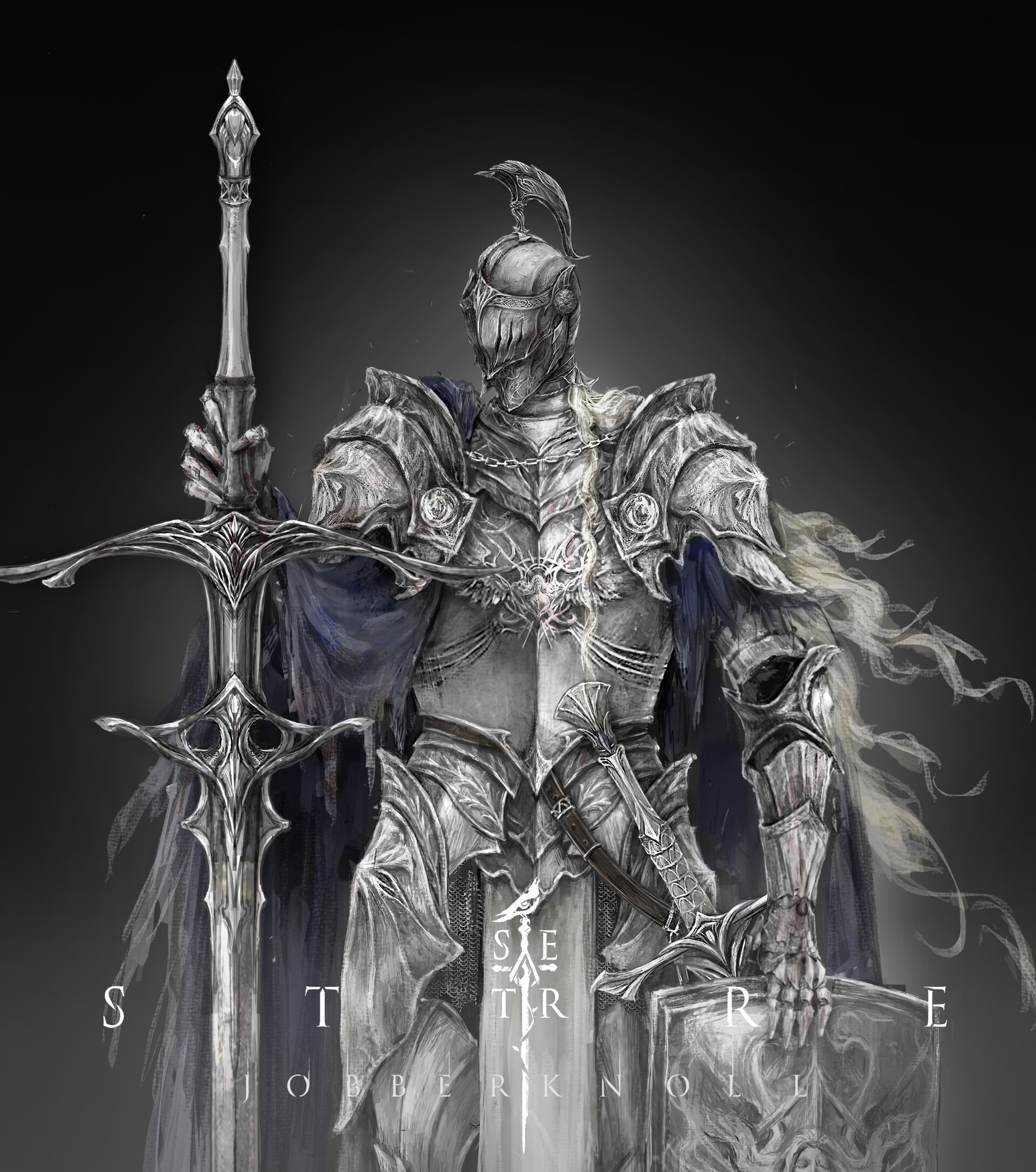 ArtStation - 【oc】Stare•Albeques The White Knight