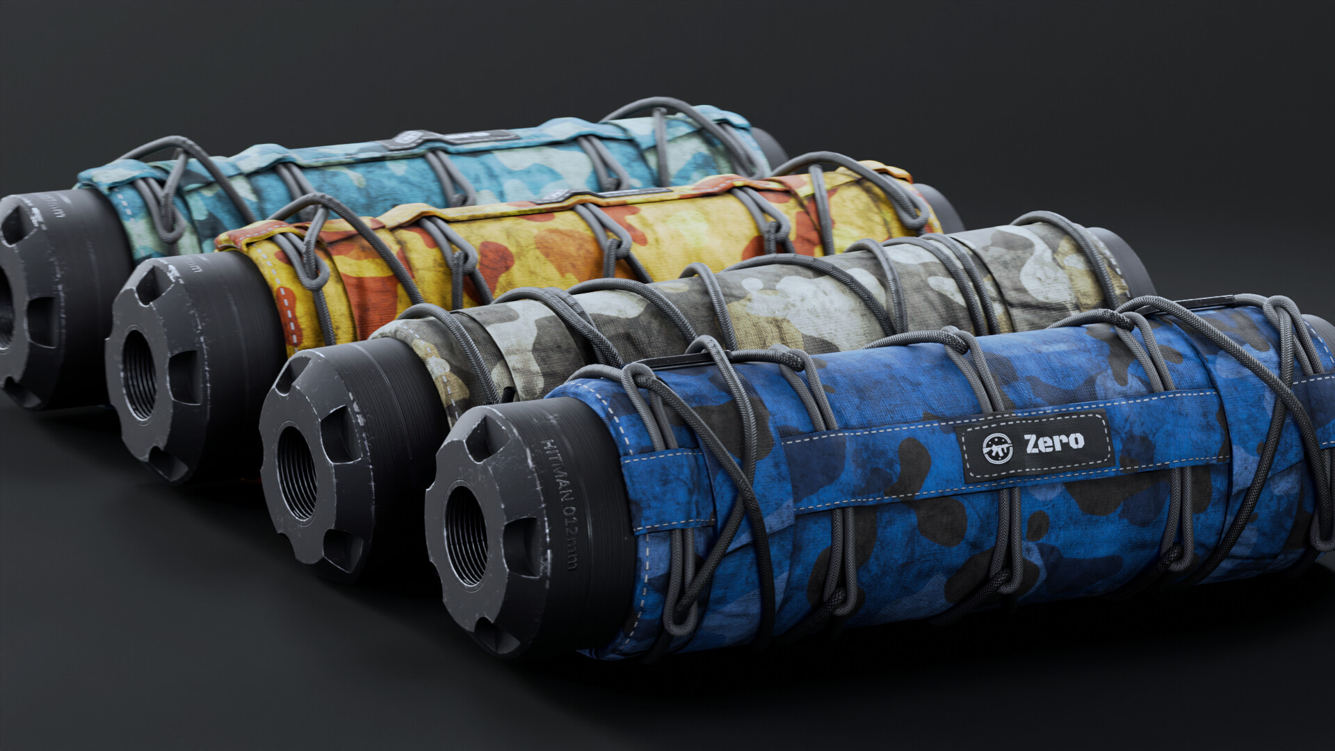 ArtStation - Suppressor with a wrap (game ready)