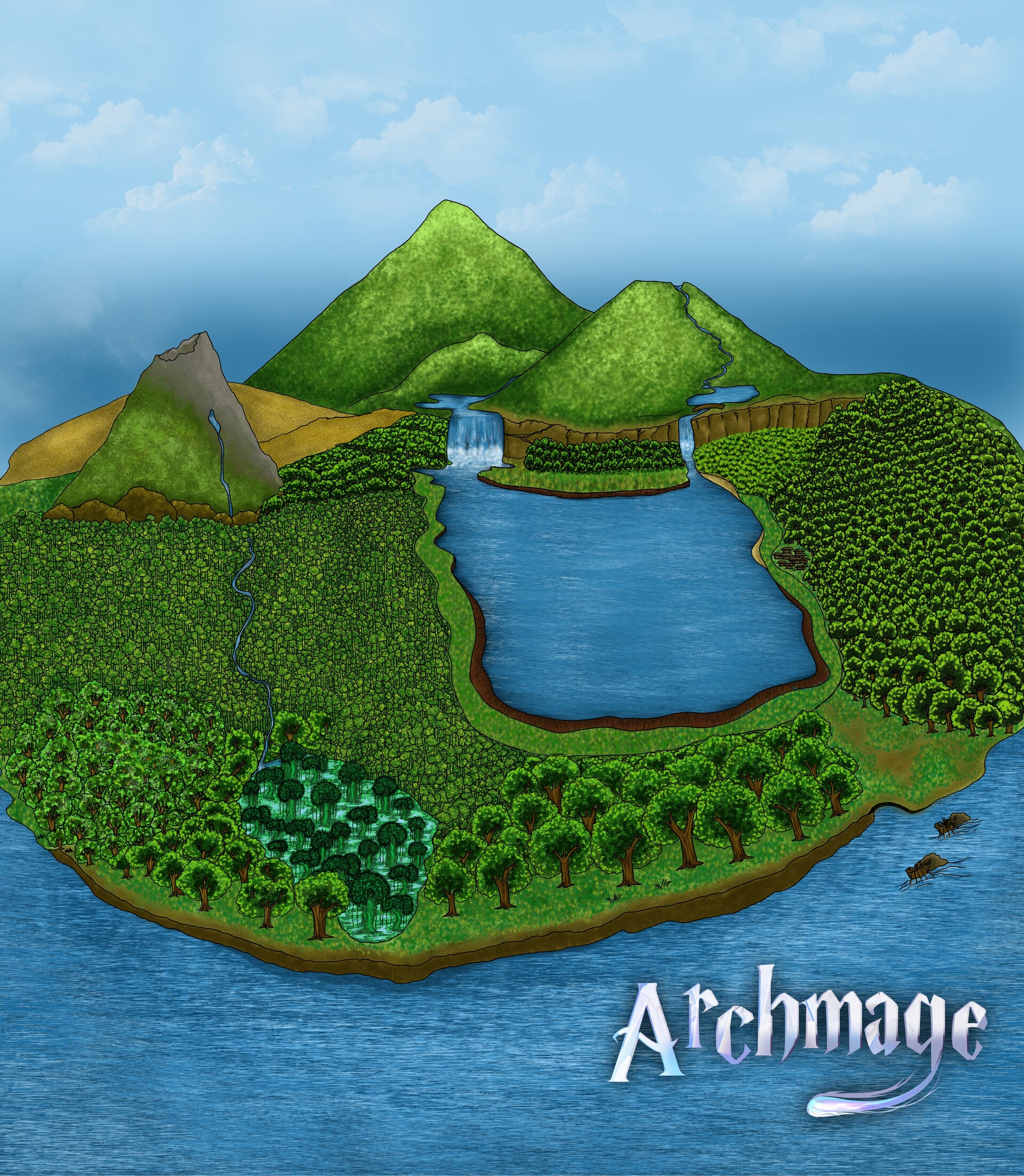 ArtStation - Map Commission 1 for Archmage by Christopher L Dodson