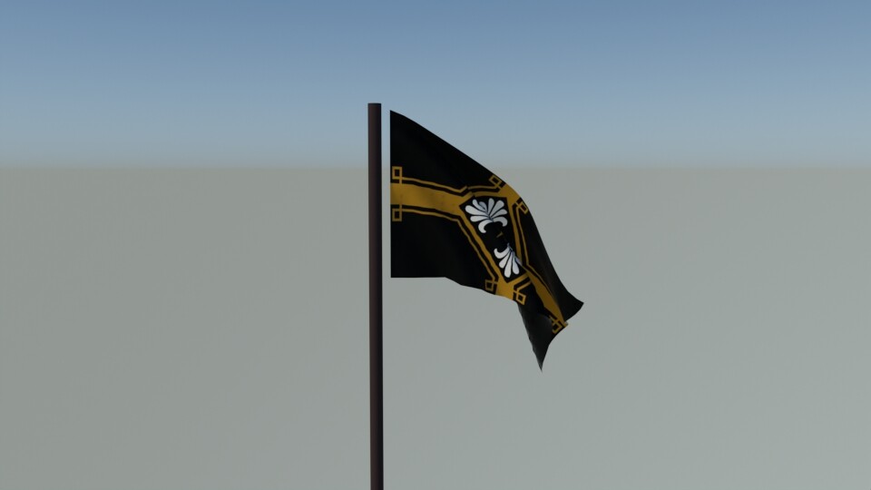 ArtStation - 3D Flag In Maya