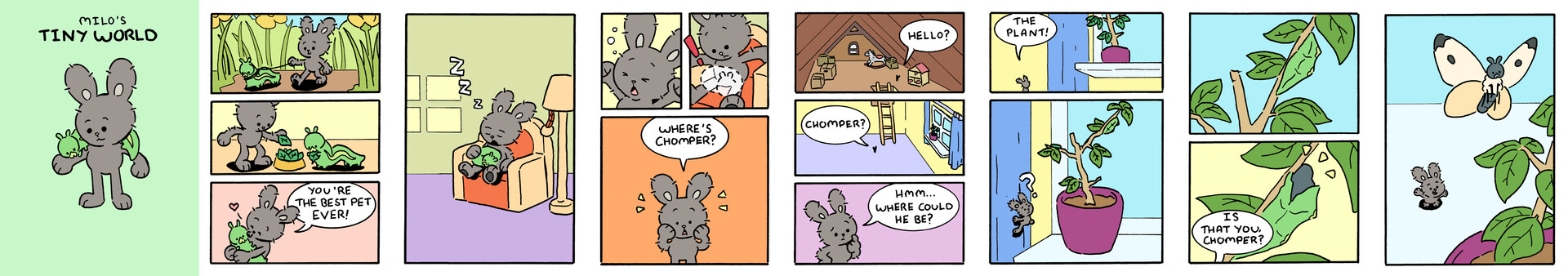 ArtStation - Milo's Tiny World (mini 8 page comic)