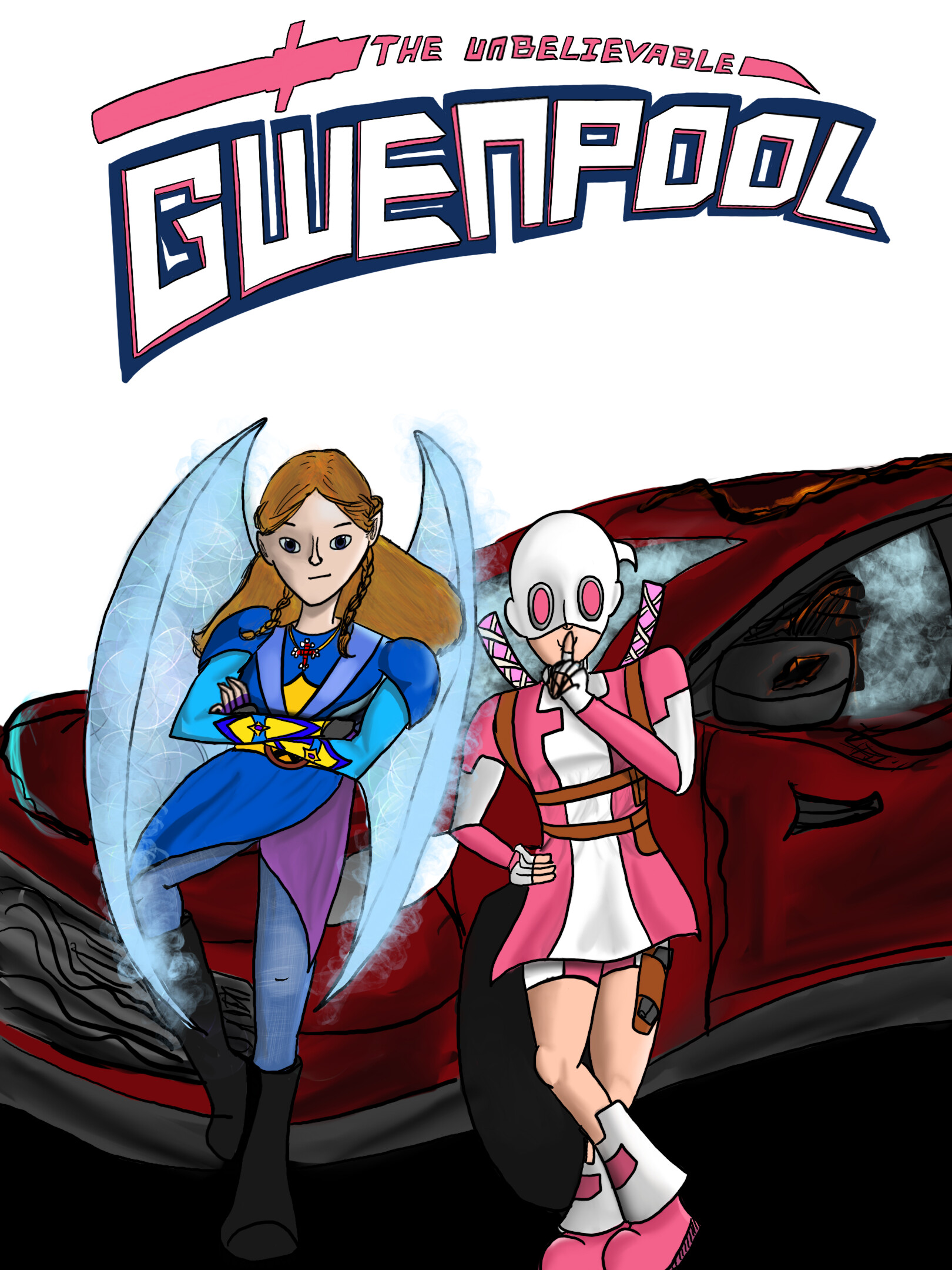 ArtStation - Unbelievable Gwenpool Cover (Spin-off of movie poster)