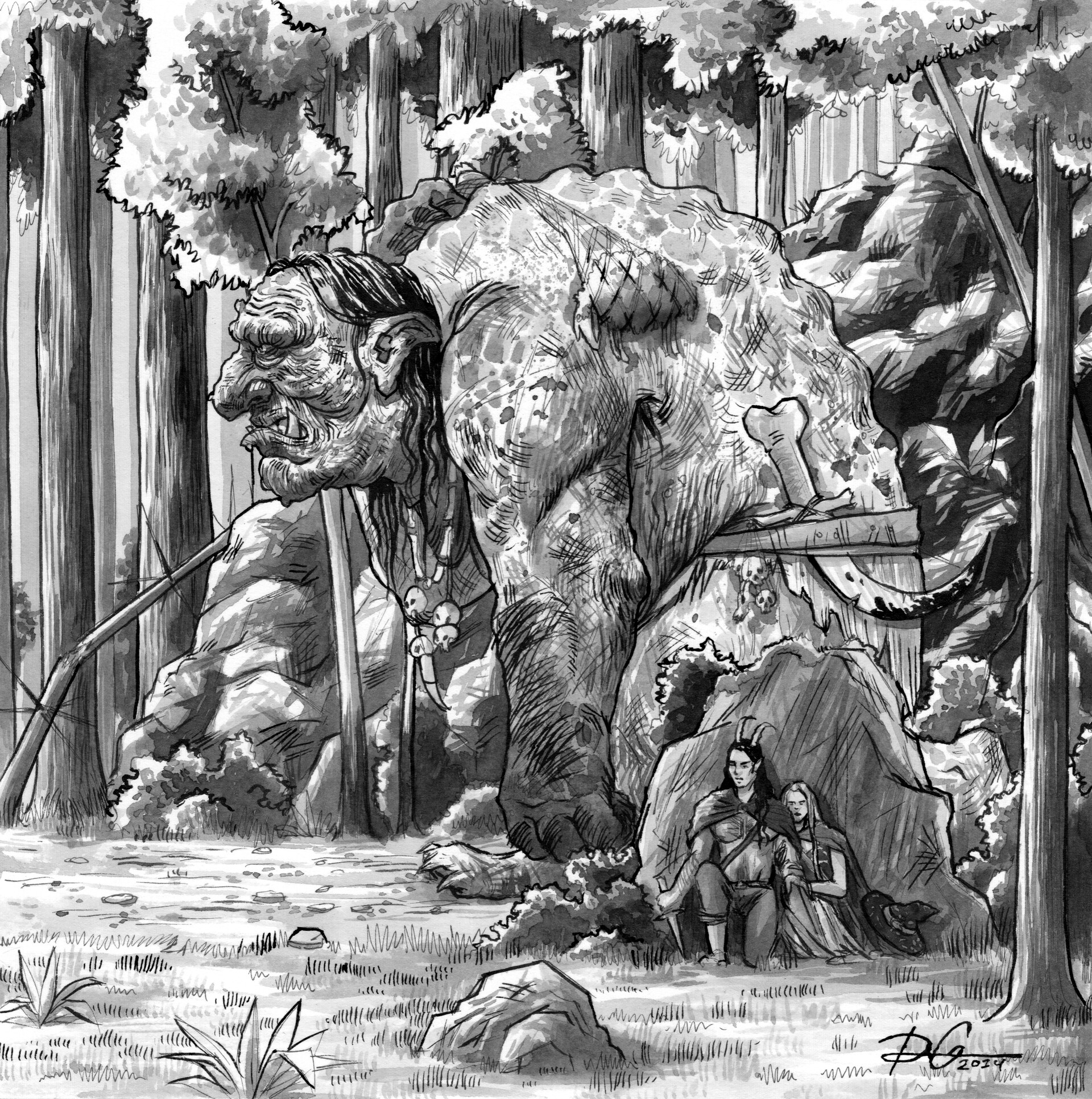 ArtStation - Inktober 2024 Day 28/31 - Jumbo.