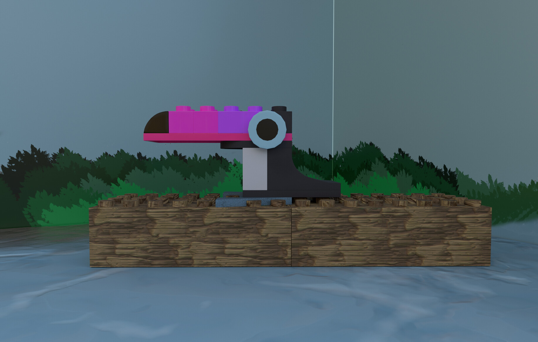 ArtStation - Lego toucan