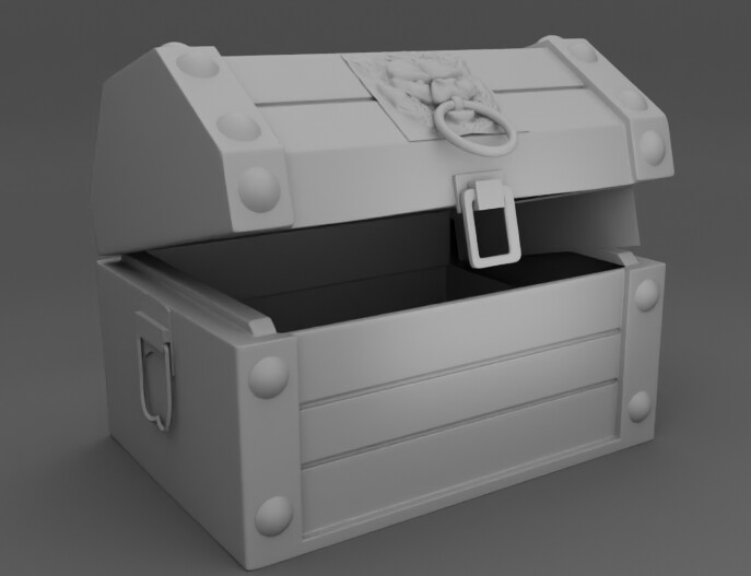 ArtStation - Chest Render - Maya