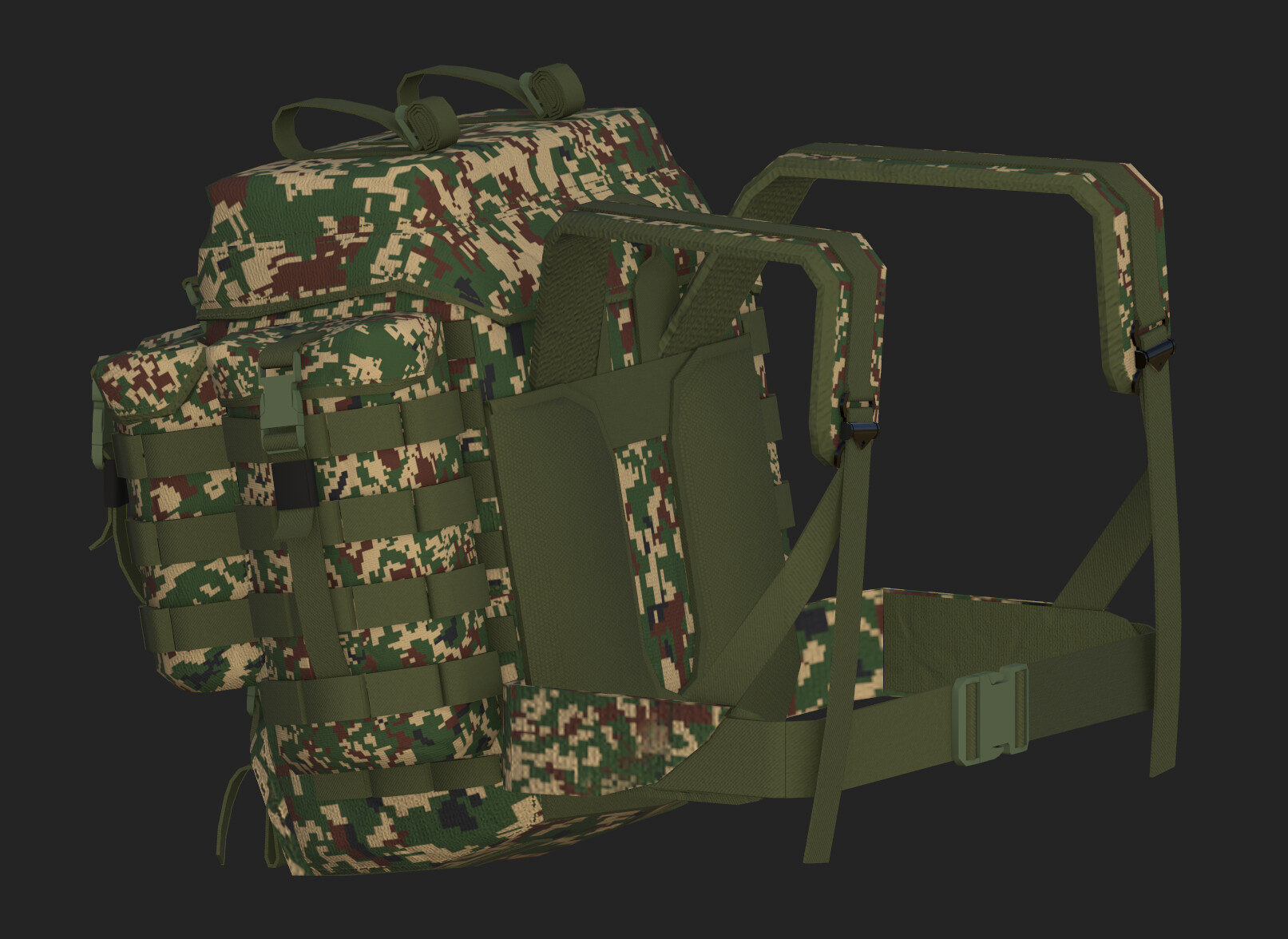 ArtStation - Malaysian Army Rucksack