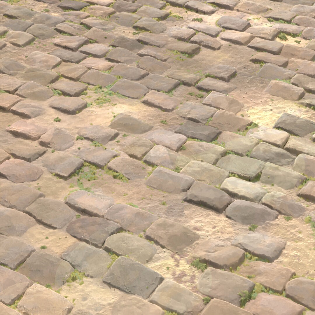 ArtStation - Stylized tile material