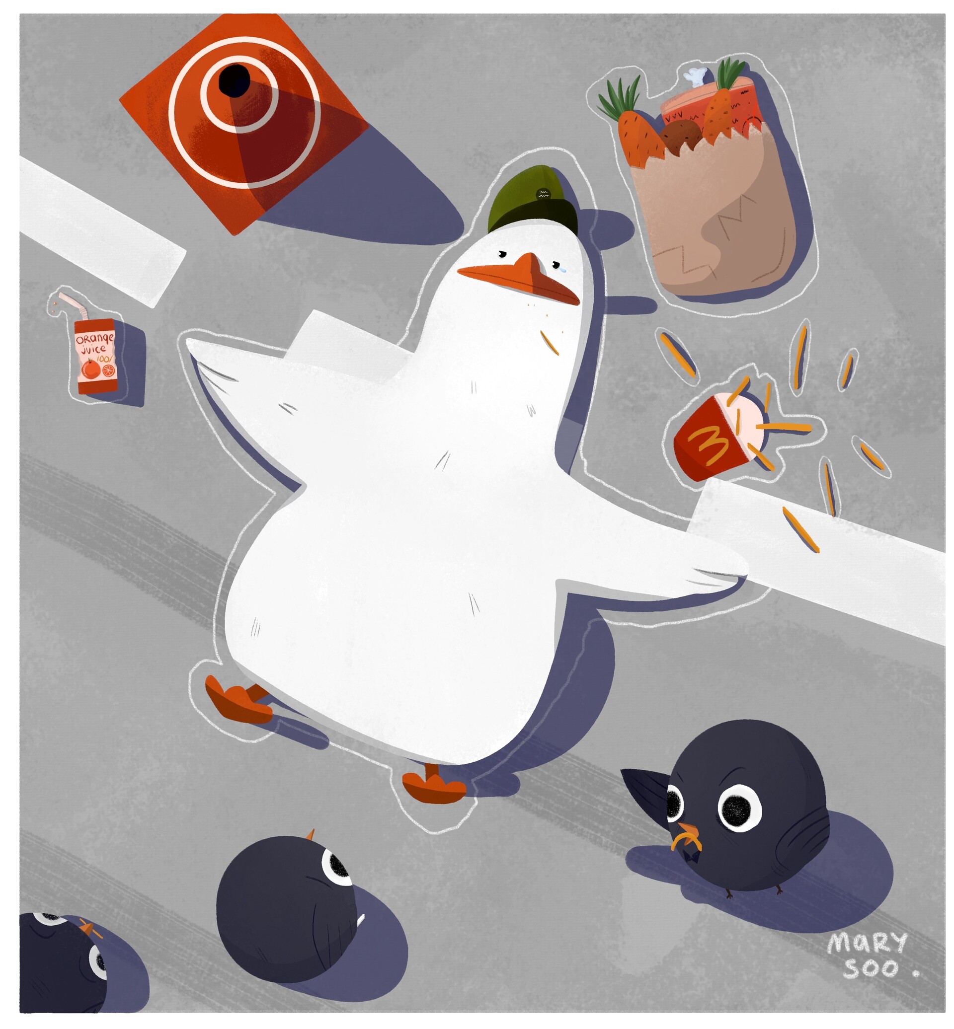 ArtStation - tired duck