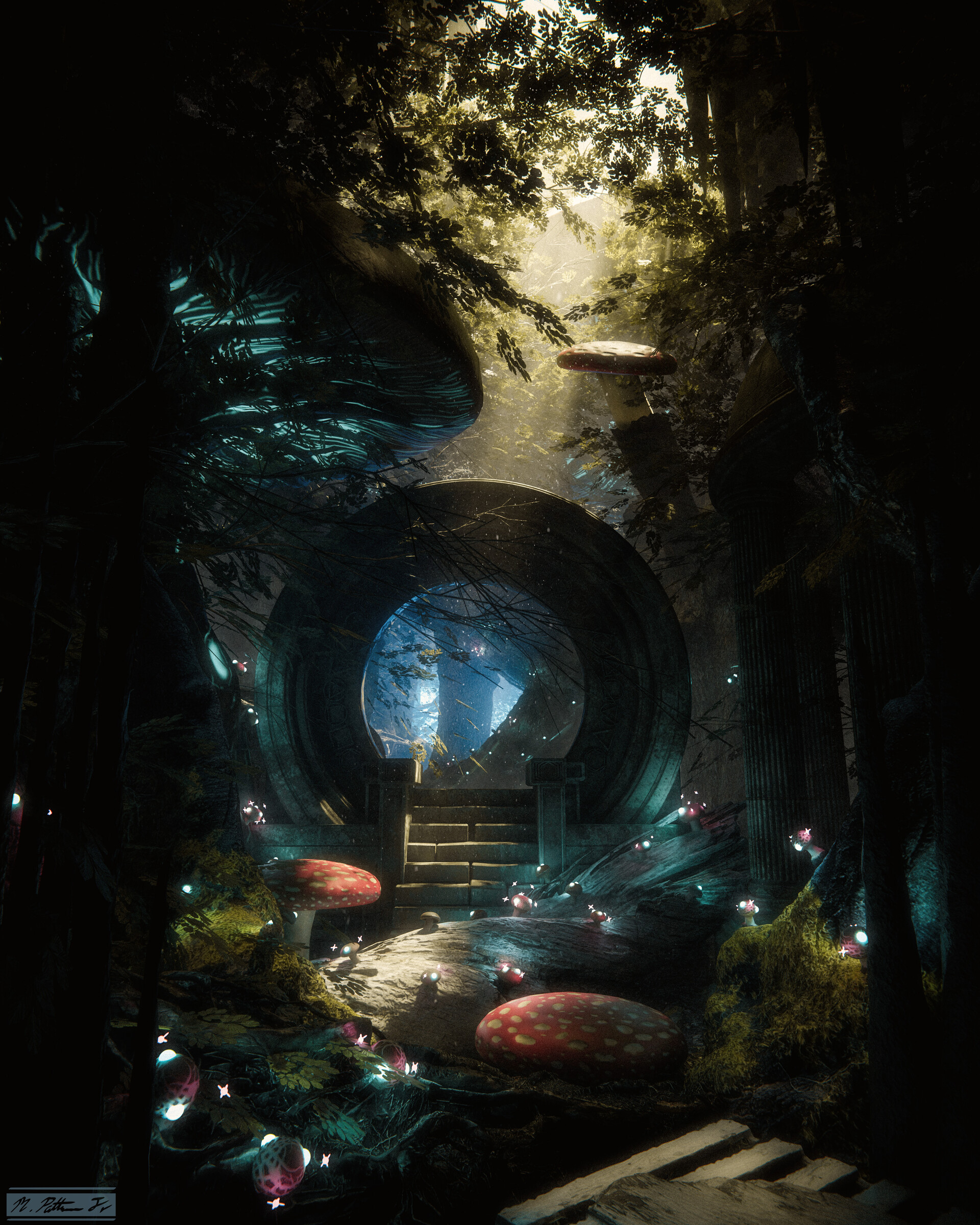 ArtStation - Fantasy Forest Concept