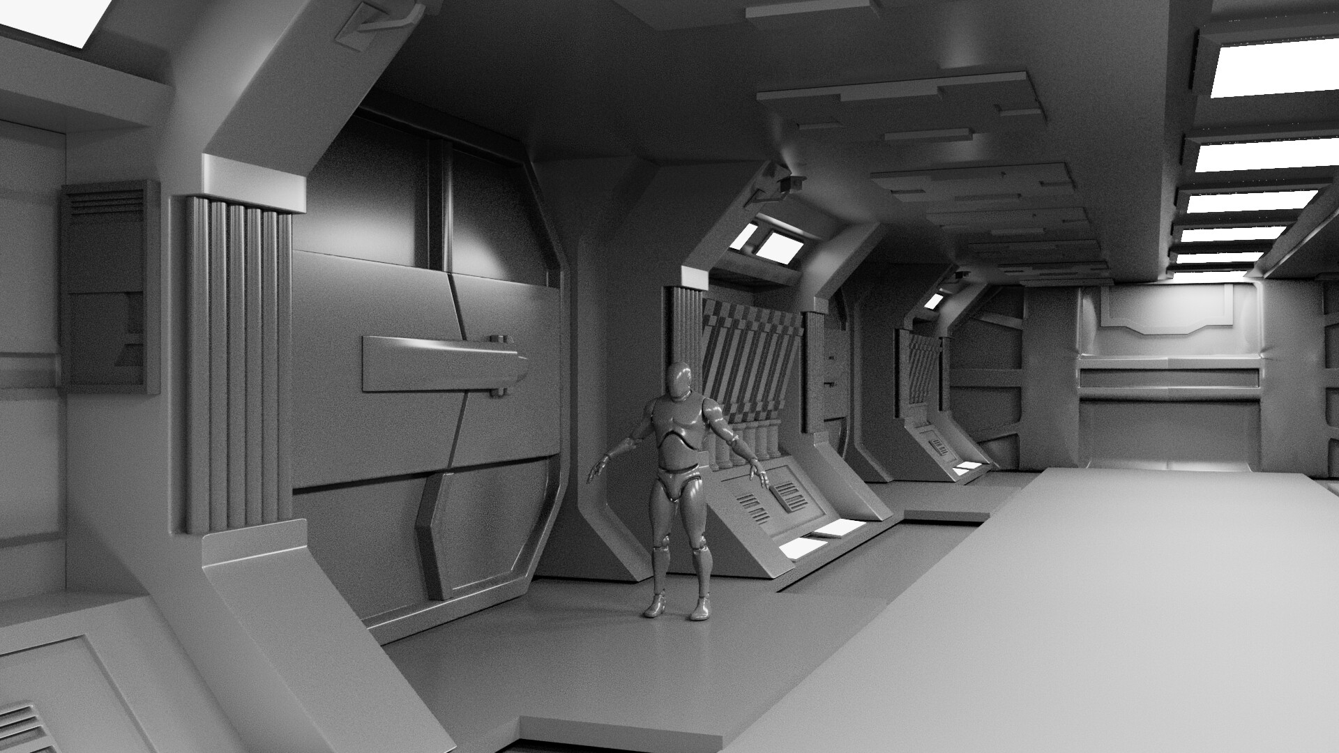 ArtStation - 3D_Modular_Pasillo