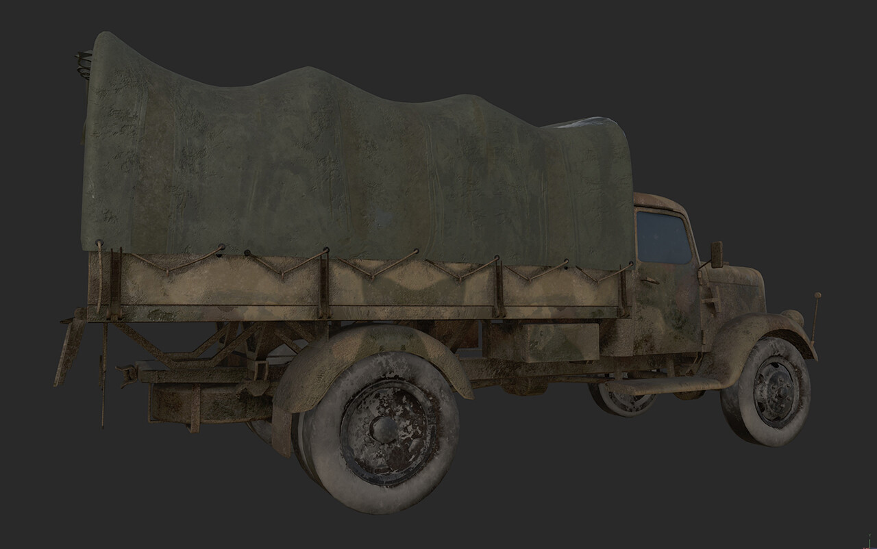 Nick Gizelis - German WWII Truck and Cargo Trailer