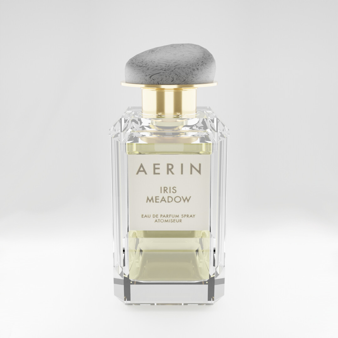ArtStation - AERIN Iris Meadow Perfume Bottle - 3D Study