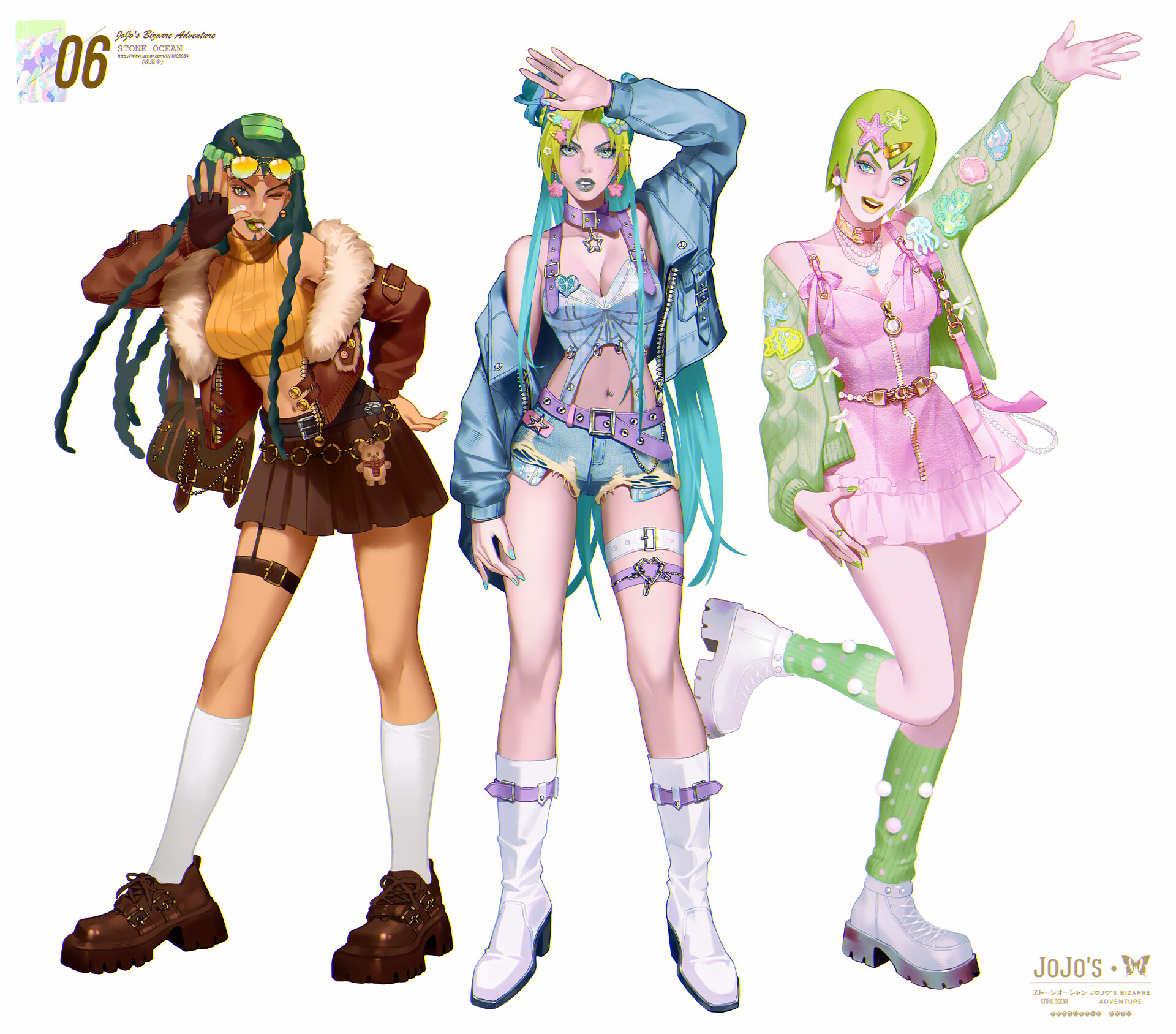 ArtStation - JoJo’s Bizarre Adventure Stone Ocean-集美们