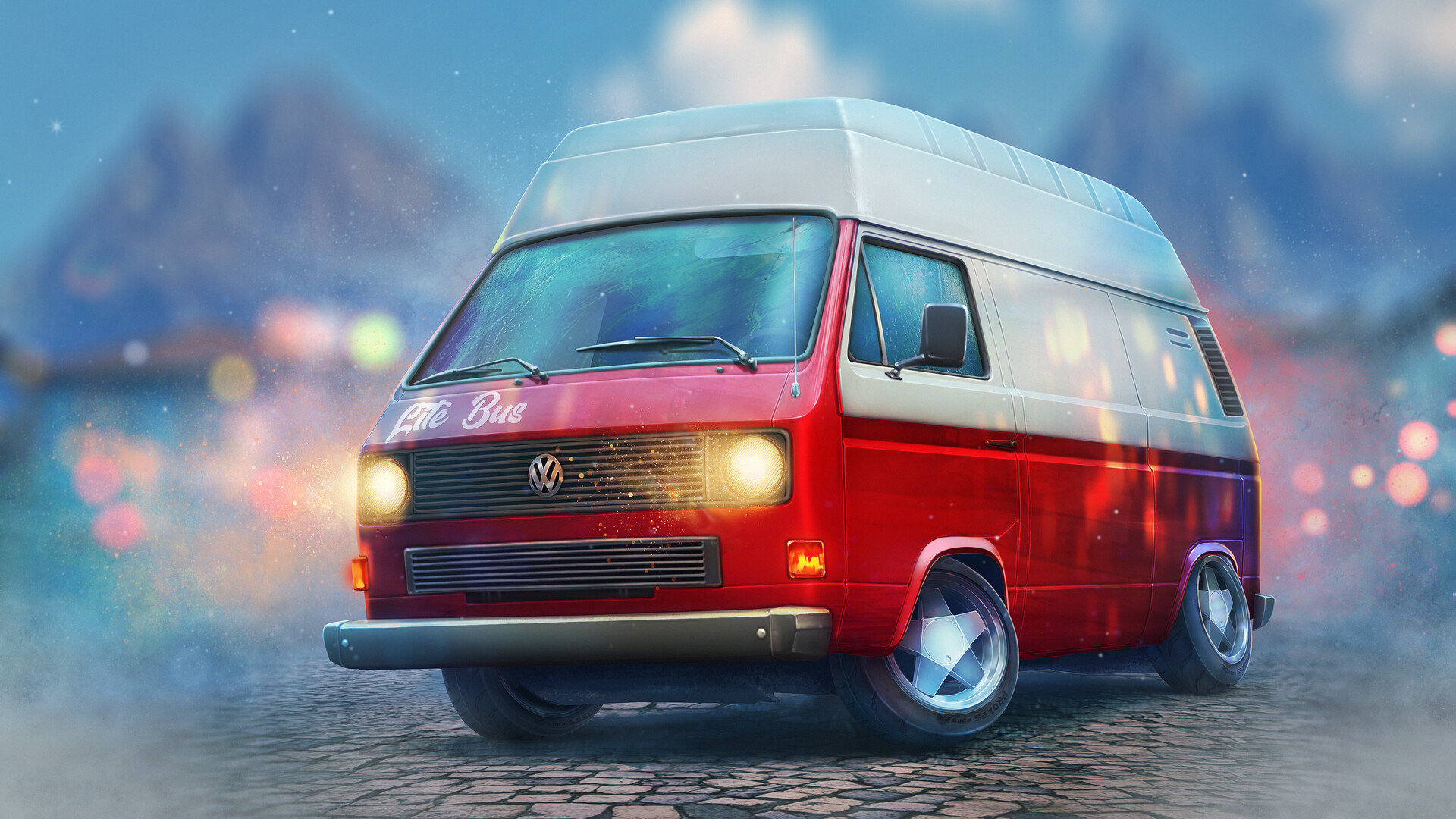 ArtStation - scale models vw van bus