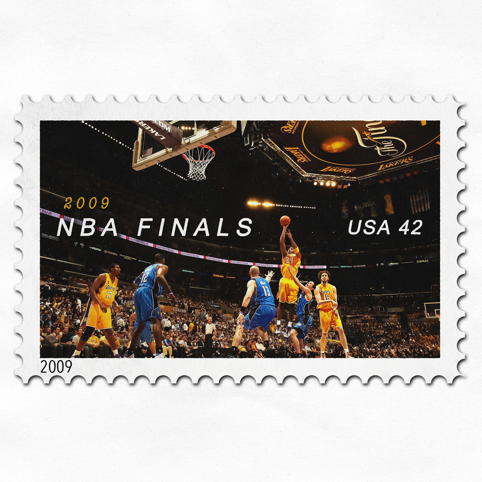 ArtStation - 2000s NBA Finals Stamp Collection [2009] (10/10)