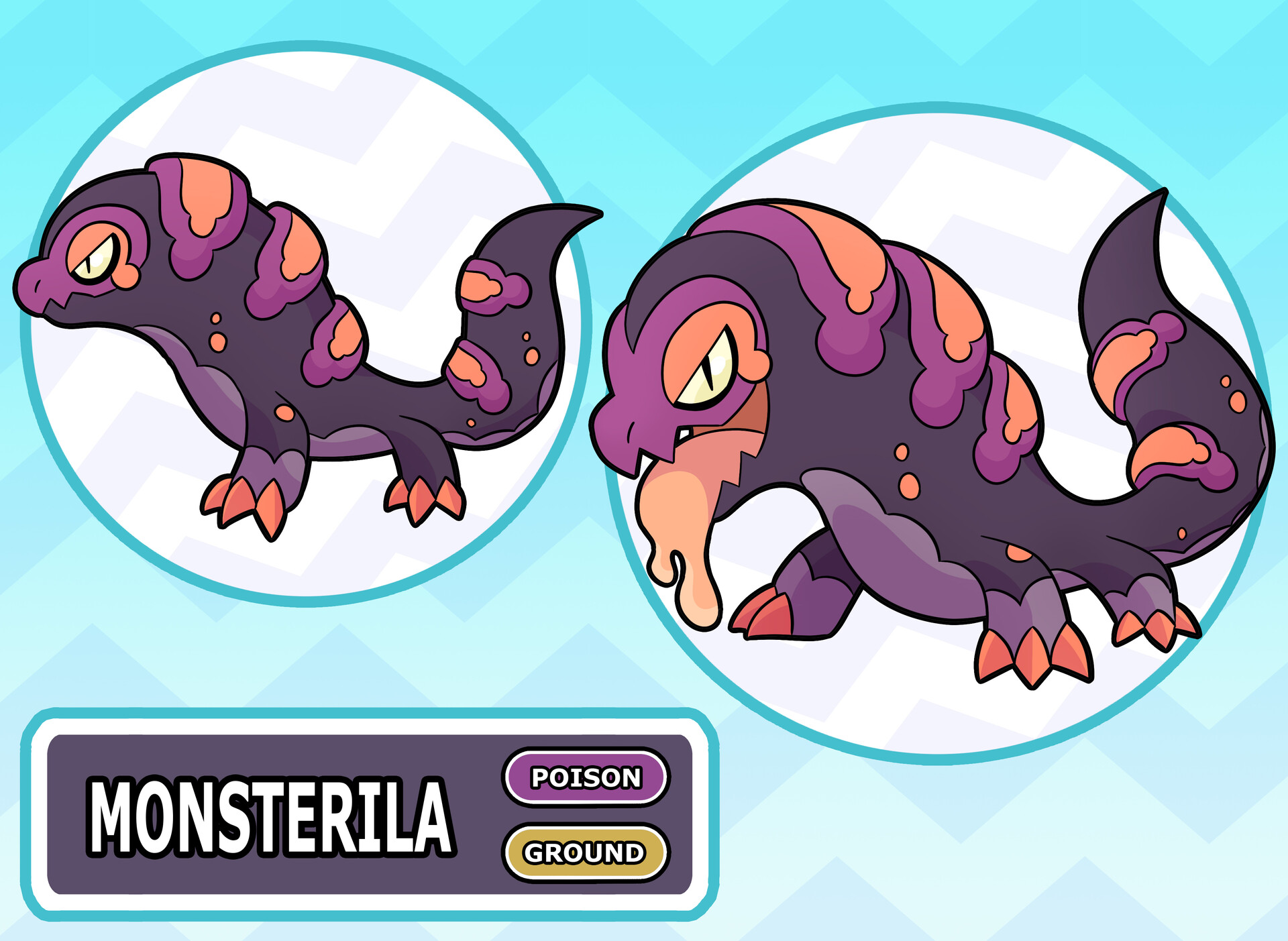 ArtStation - Fakemon....Slushila and Monsterila