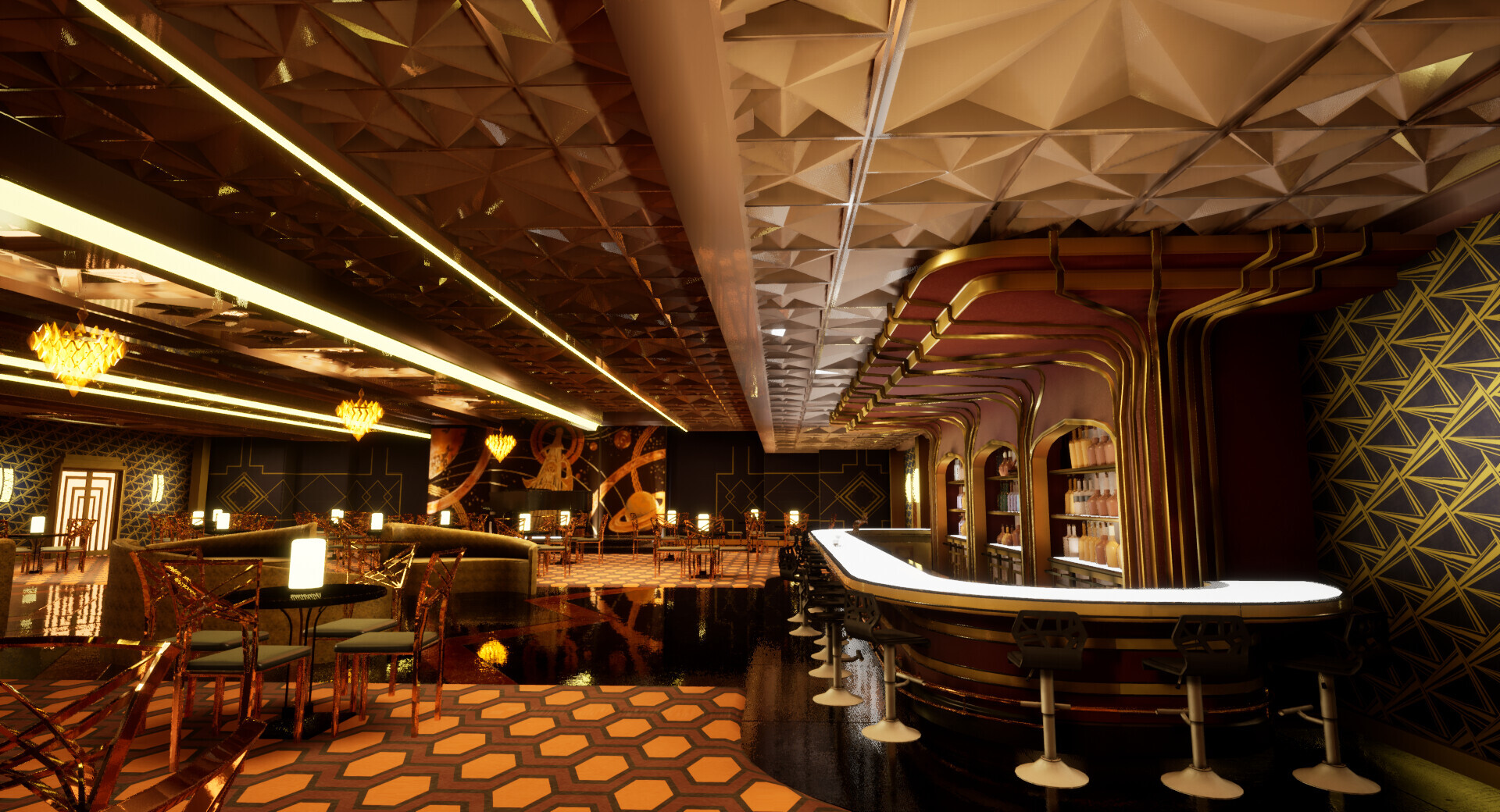 ArtStation - Passengers Bar Scene - Collaborative Environment Project ...