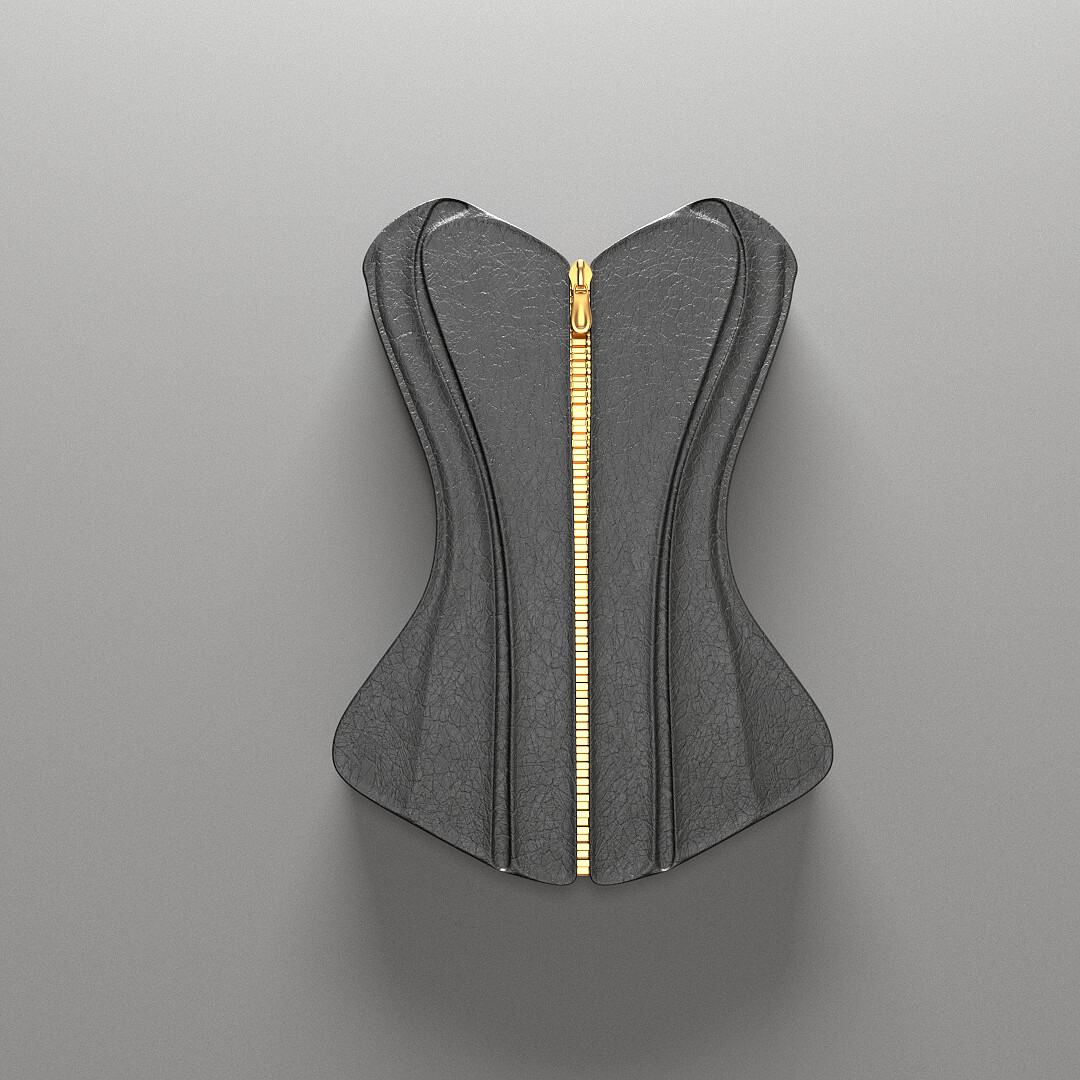 ArtStation - Leather Corset Black