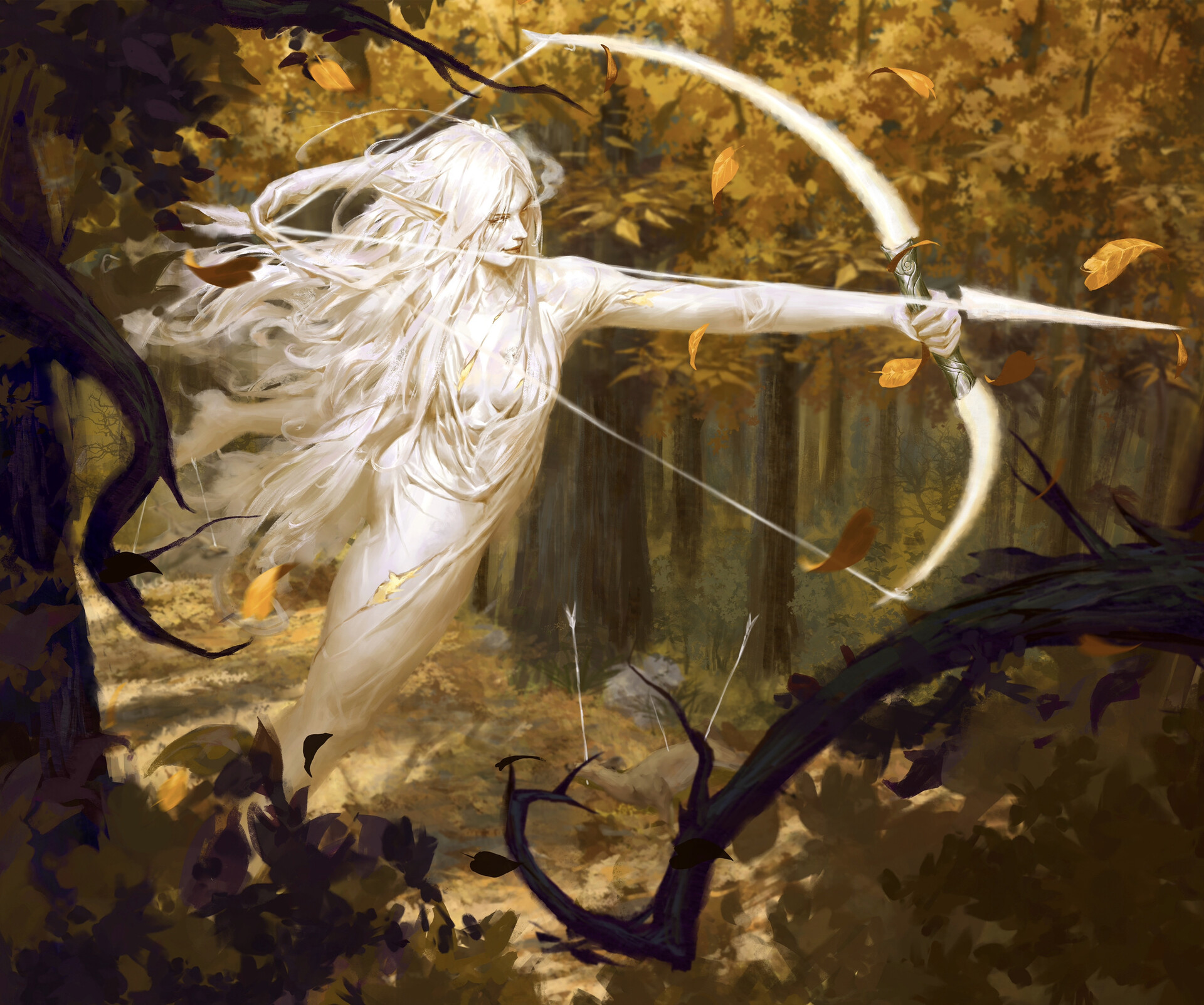 ArtStation - Arran goddess for Arktide TCG