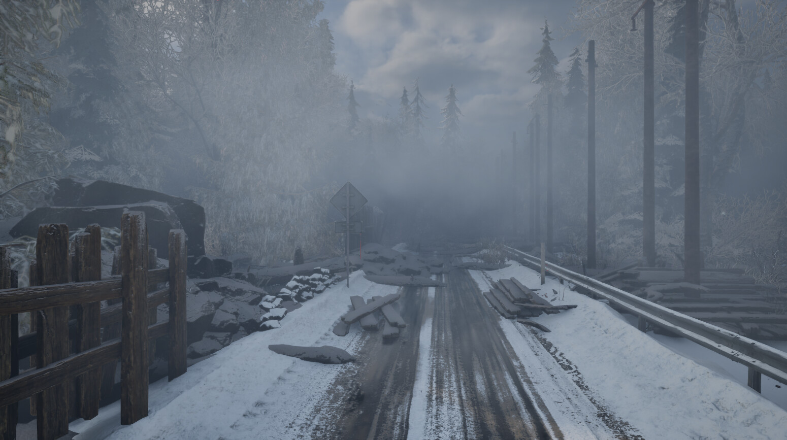 ArtStation - Winter Road