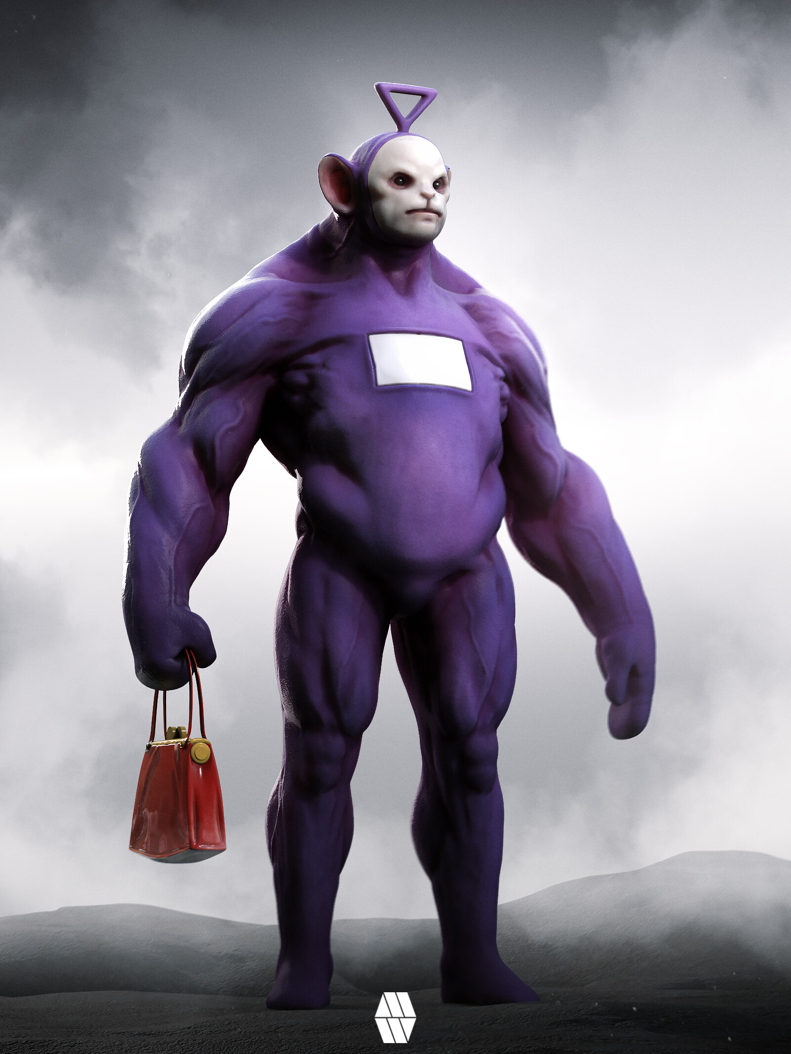 ArtStation - A Monster Emerges - 'Tinky Winky' Concept